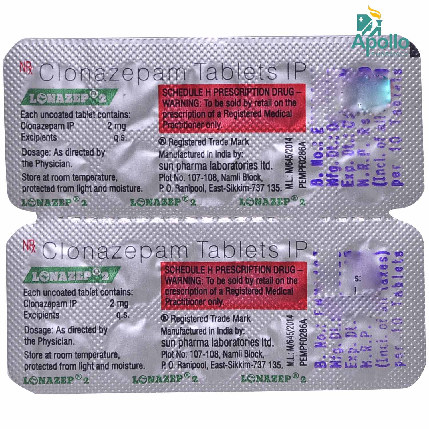 Lonazep 2 Mg Tablet 10's Price, Uses, Side Effects, Composition ...