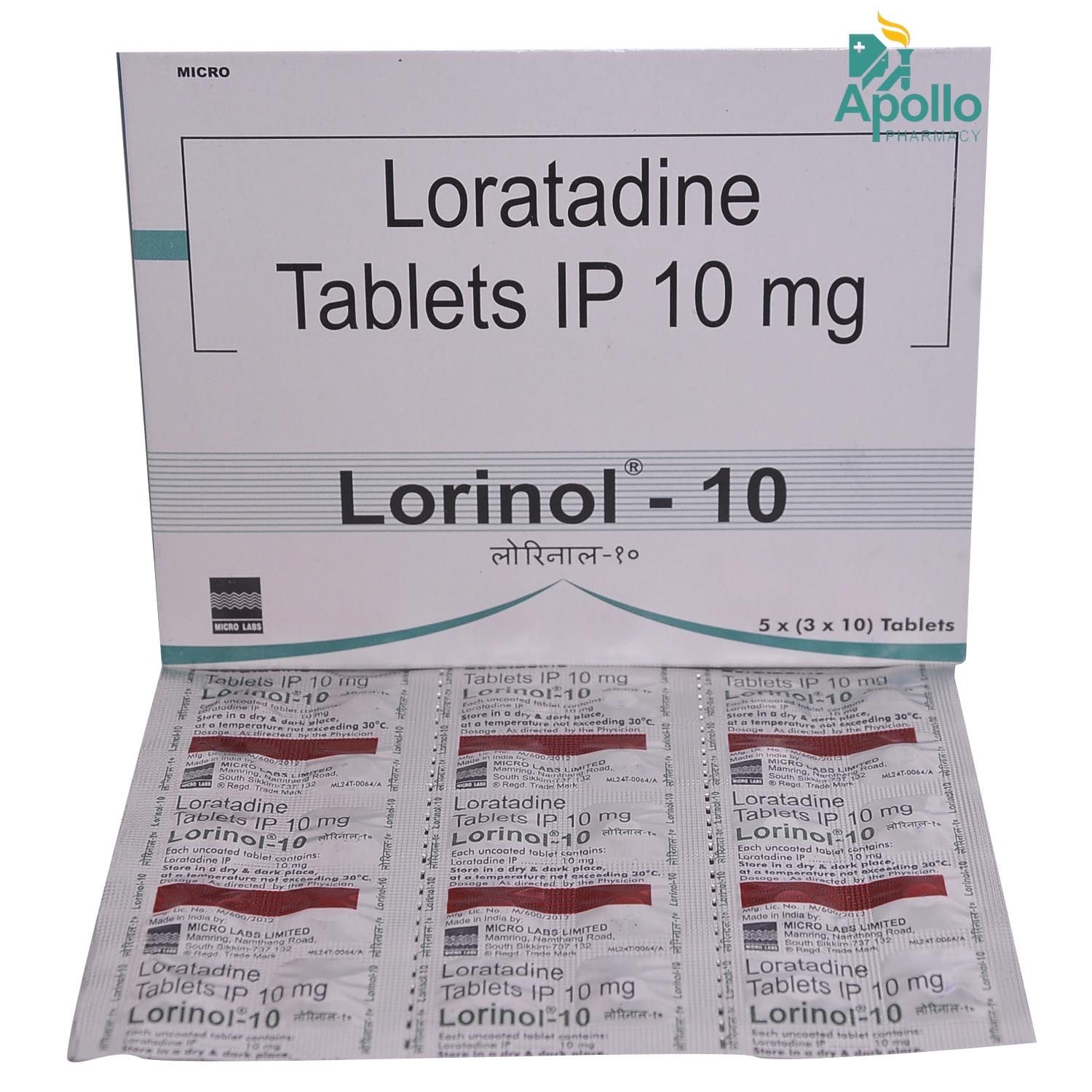 Lorinol-10 Tablet 10's Price, Uses, Side Effects, Composition - Apollo ...