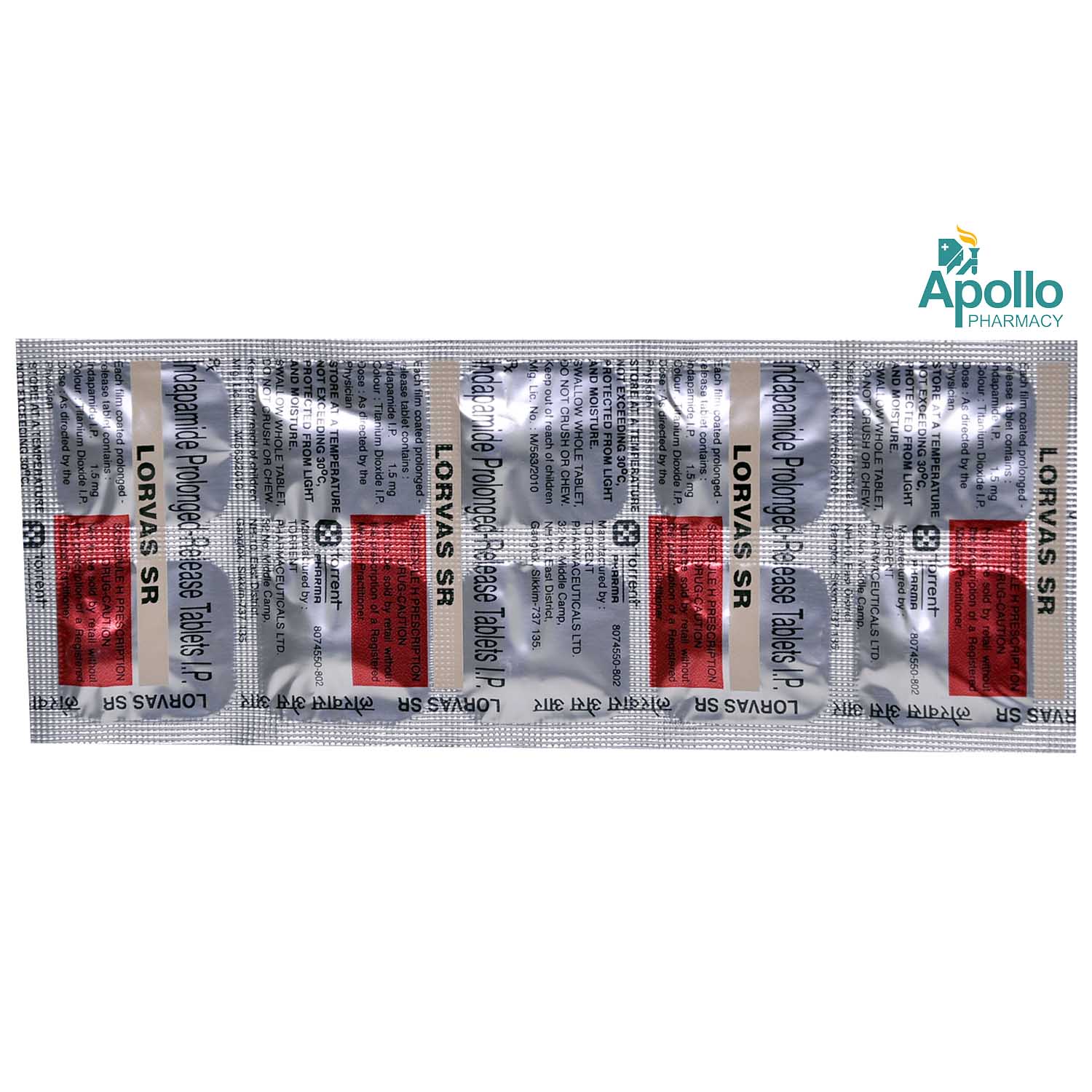 Lorvas SR Tablet 10's Price, Uses, Side Effects, Composition - Apollo ...