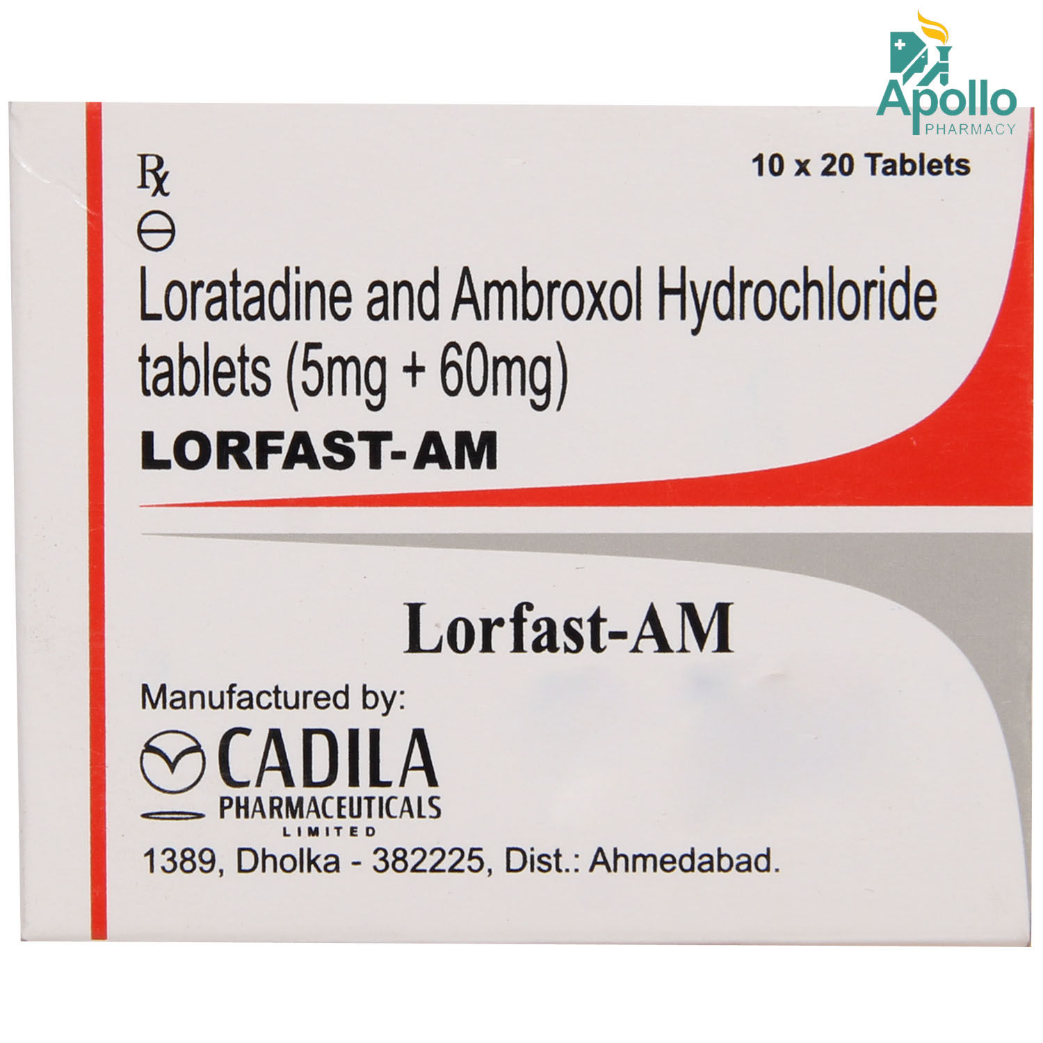 Lorfast-AM Tablet 10's Price, Uses, Side Effects, Composition - Apollo ...