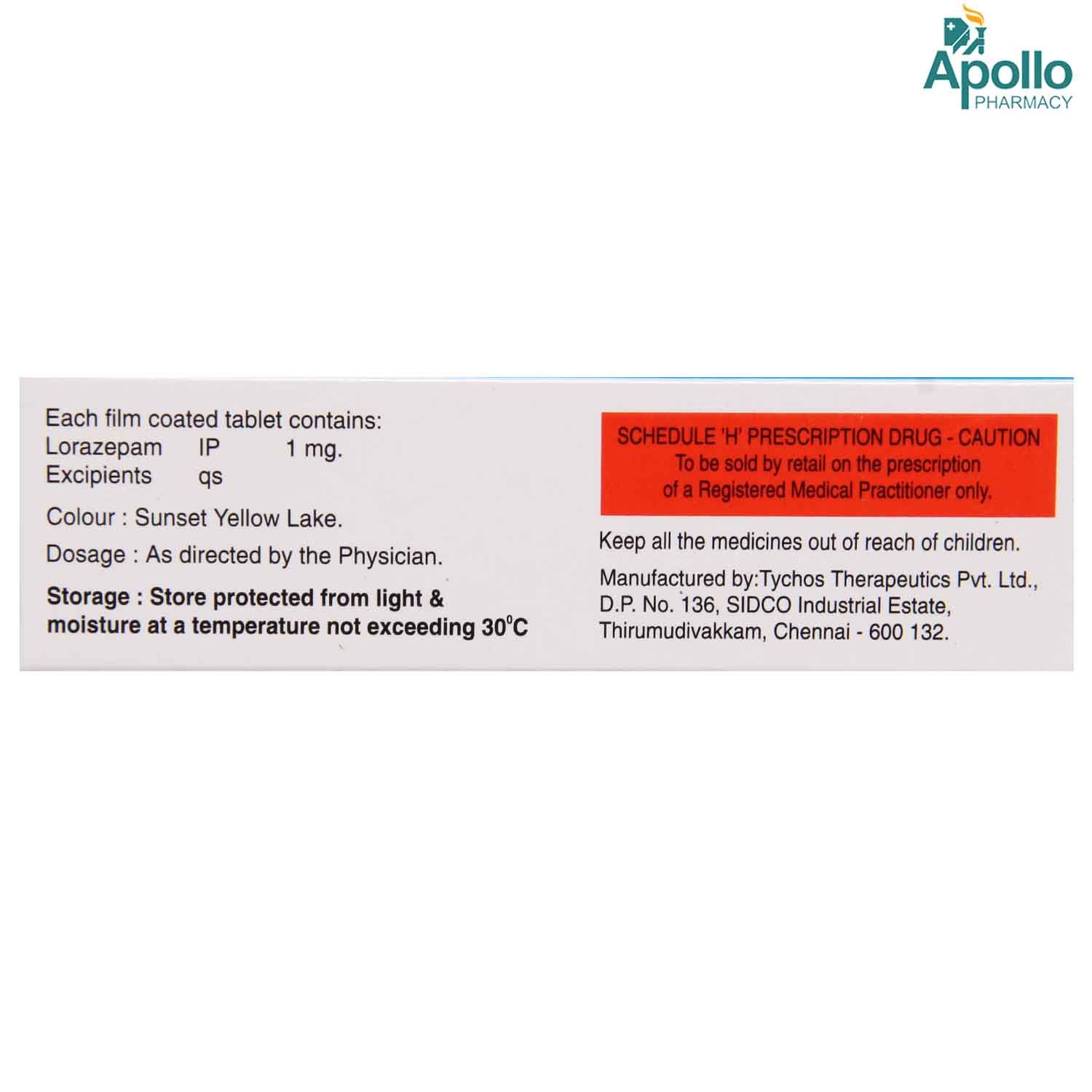 LORICON 1MG TABLET Price, Uses, Side Effects, Composition - Apollo Pharmacy