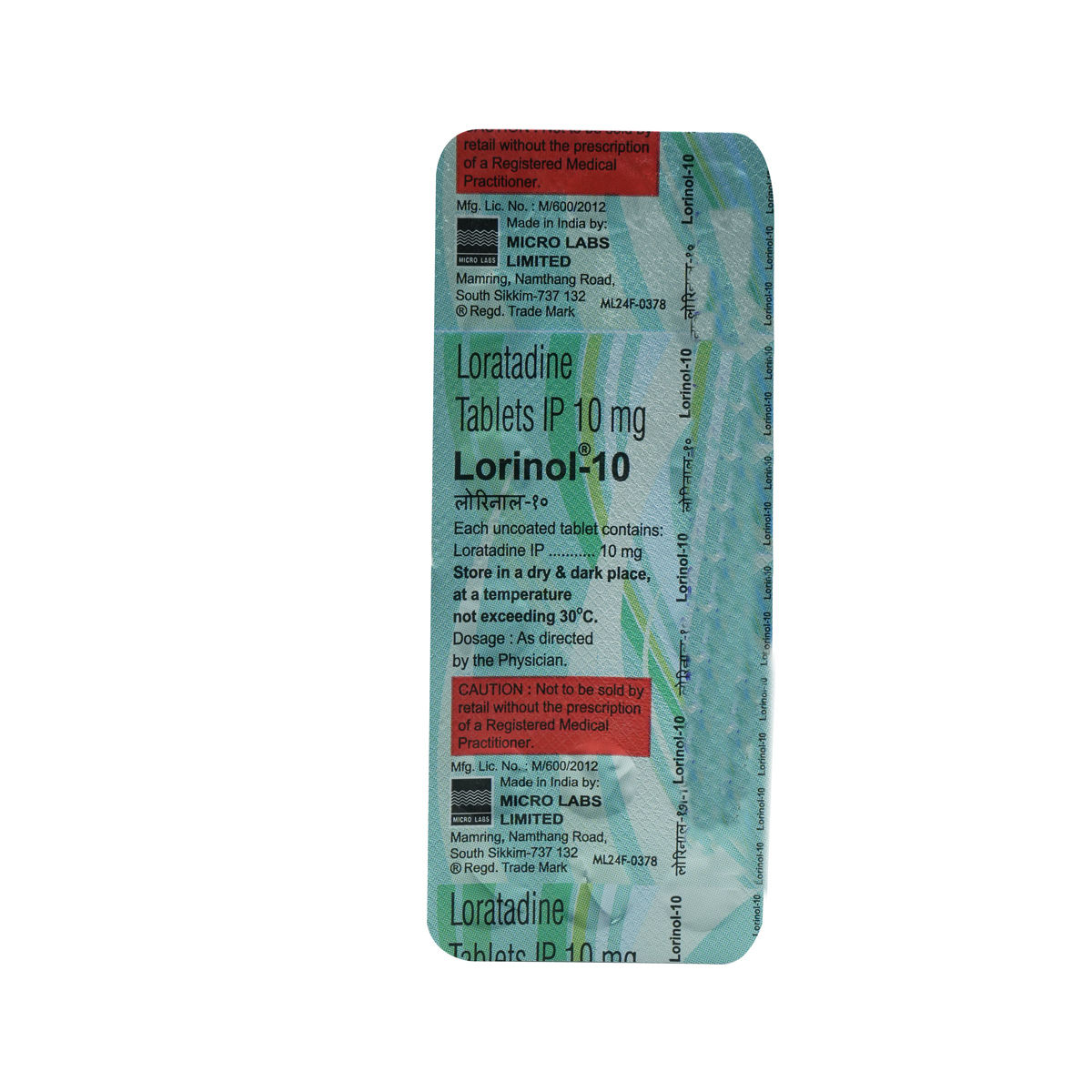 Lorinol-10 Tablet 15's Price, Uses, Side Effects, Composition - Apollo ...