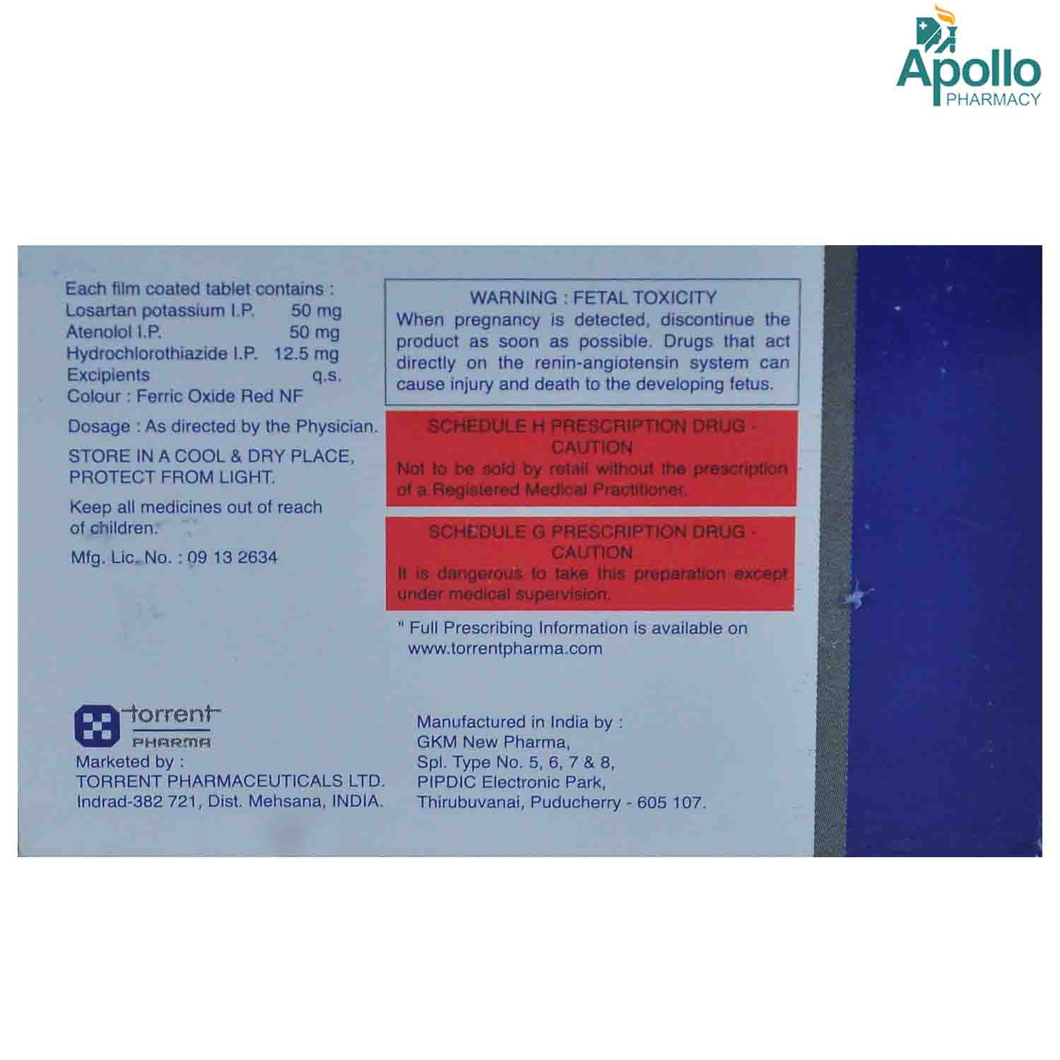 LOSAR BETA H TABLET Price, Uses, Side Effects, Composition - Apollo ...