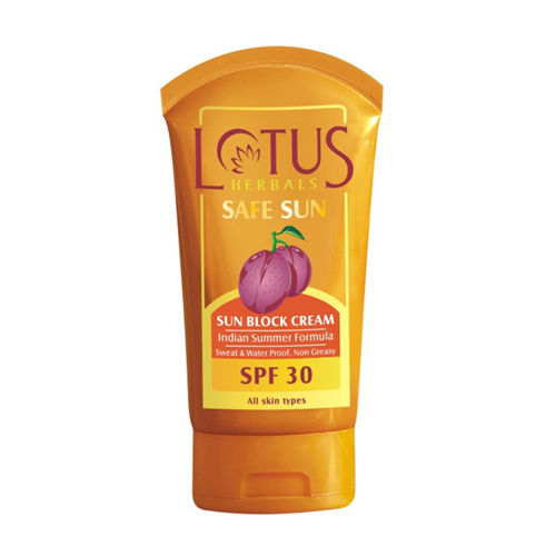Lotus Herbals Safe Sun Sun Block Cream SPF 30, 60 gm Price, Uses, Side ...