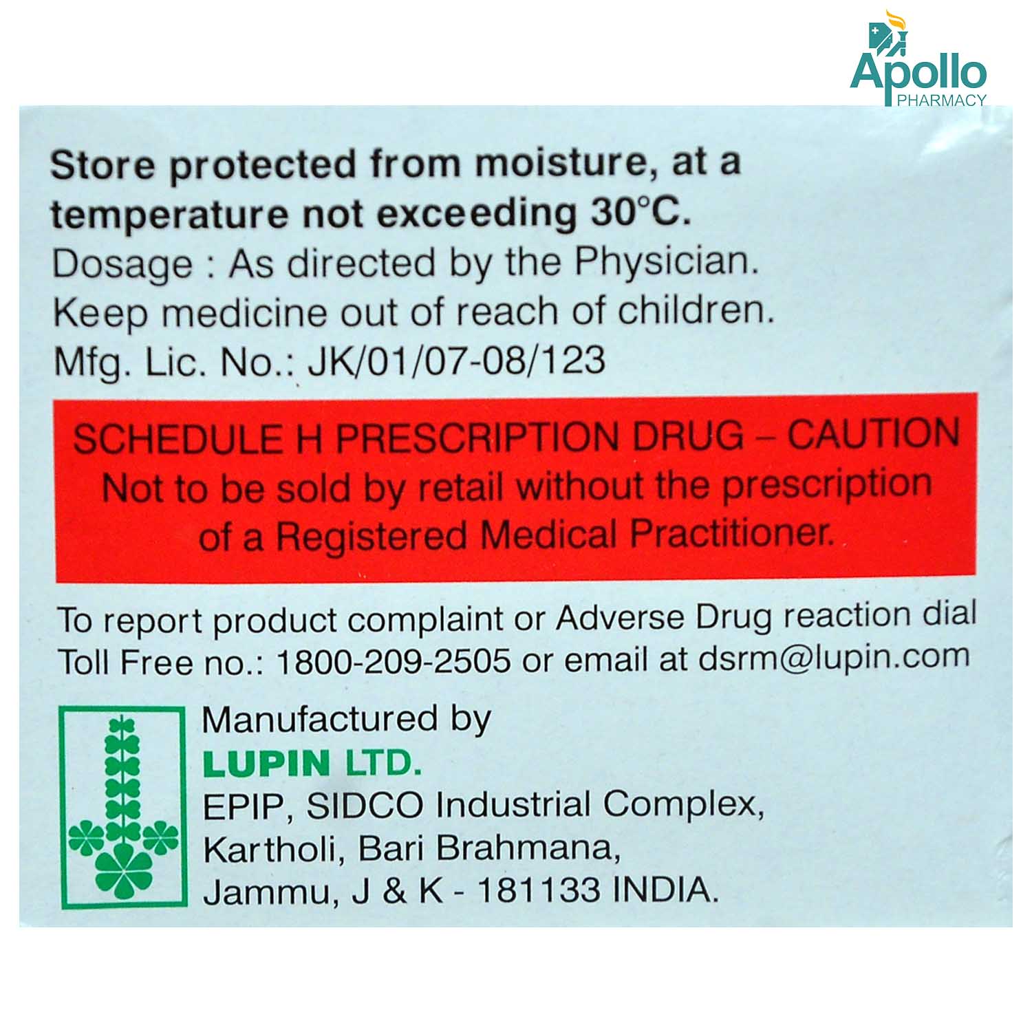 LOVAX 600MG TABLET Price, Uses, Side Effects, Composition - Apollo Pharmacy