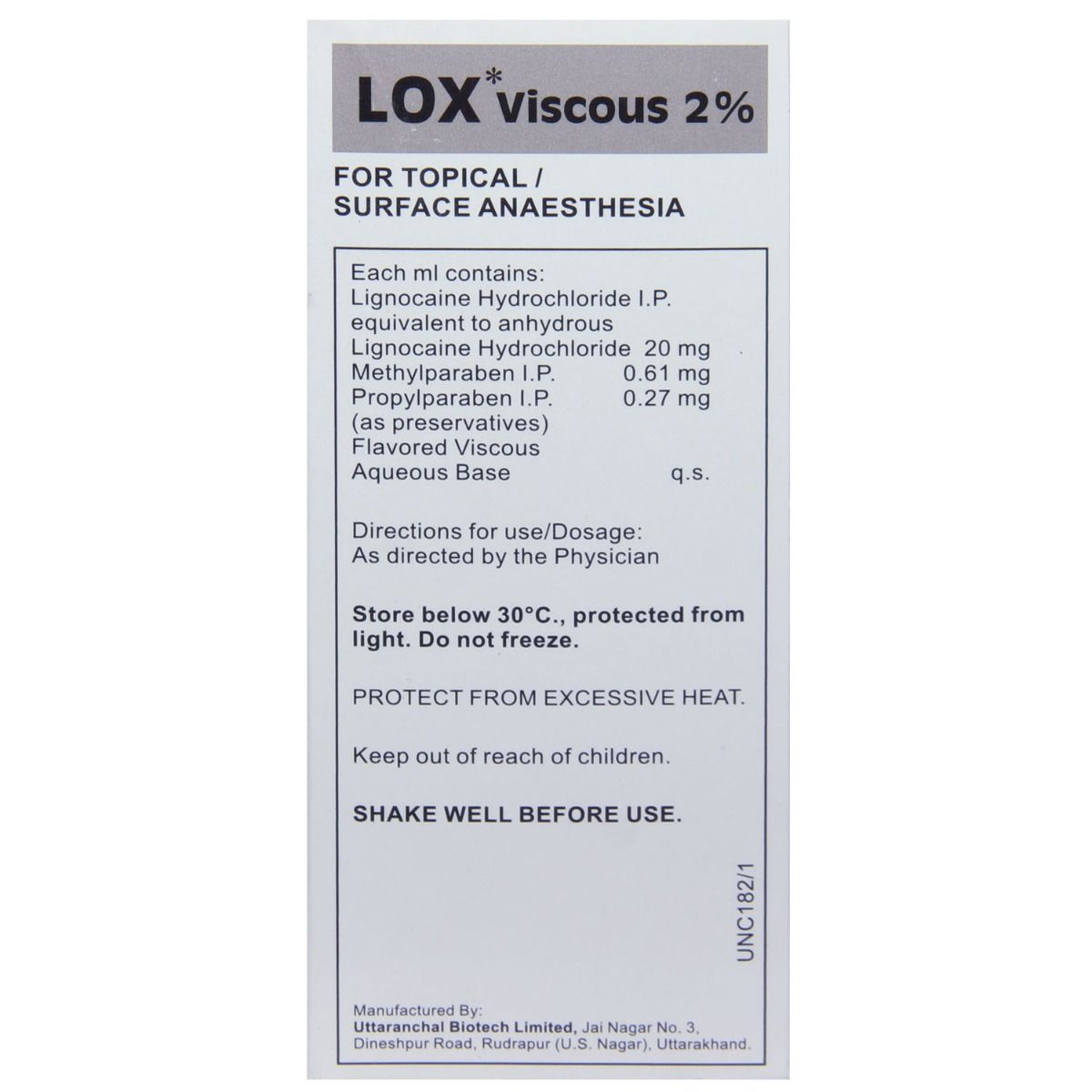 LOX VISCOUS 2% SOLUTION100ML Price, Uses, Side Effects, Composition ...