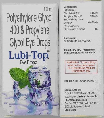 Lubi-Top Eye Drops 10 ml Price, Uses, Side Effects, Composition ...