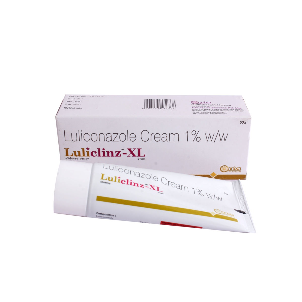 Luliclinz-Xl 1%W/W Cream 50gm Price, Uses, Side Effects, Composition ...