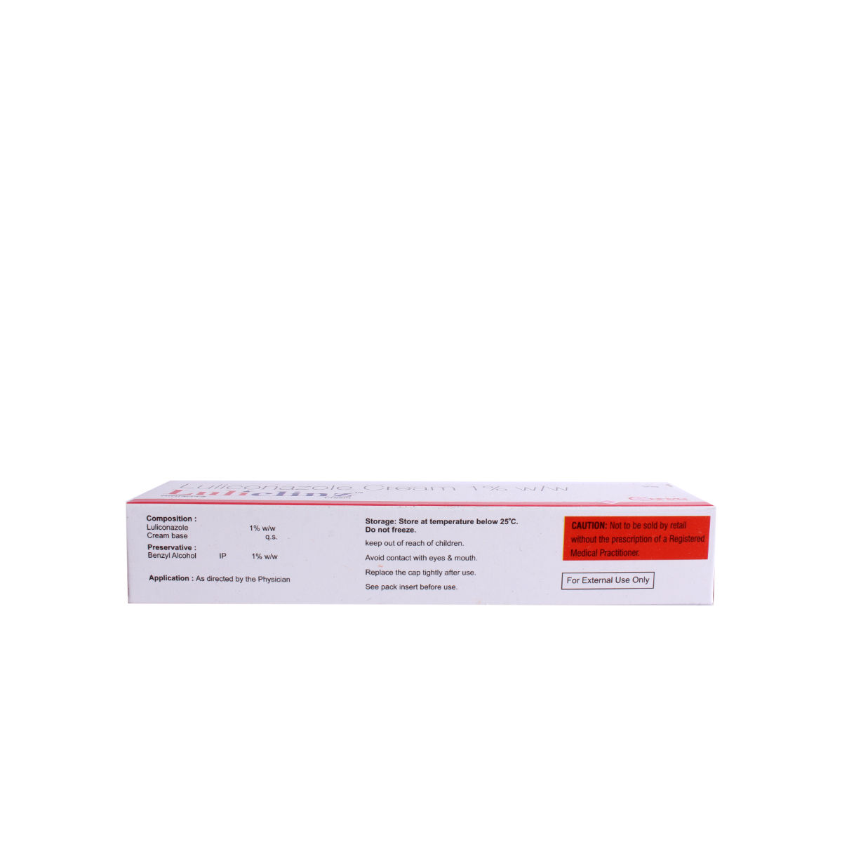 Luliclinz 1%W/W Cream 30gm Price, Uses, Side Effects, Composition ...