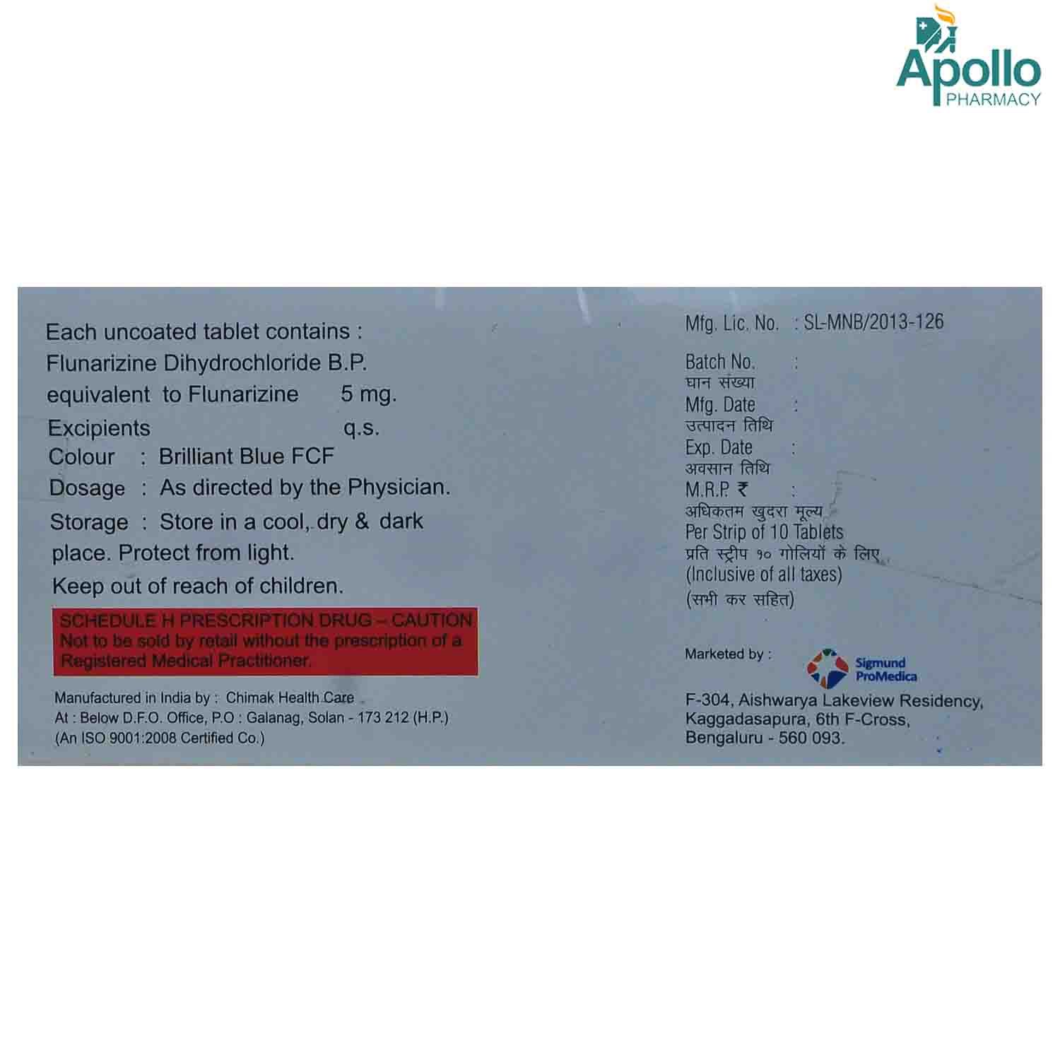 LUNA 5MG TABLET Price, Uses, Side Effects, Composition - Apollo Pharmacy