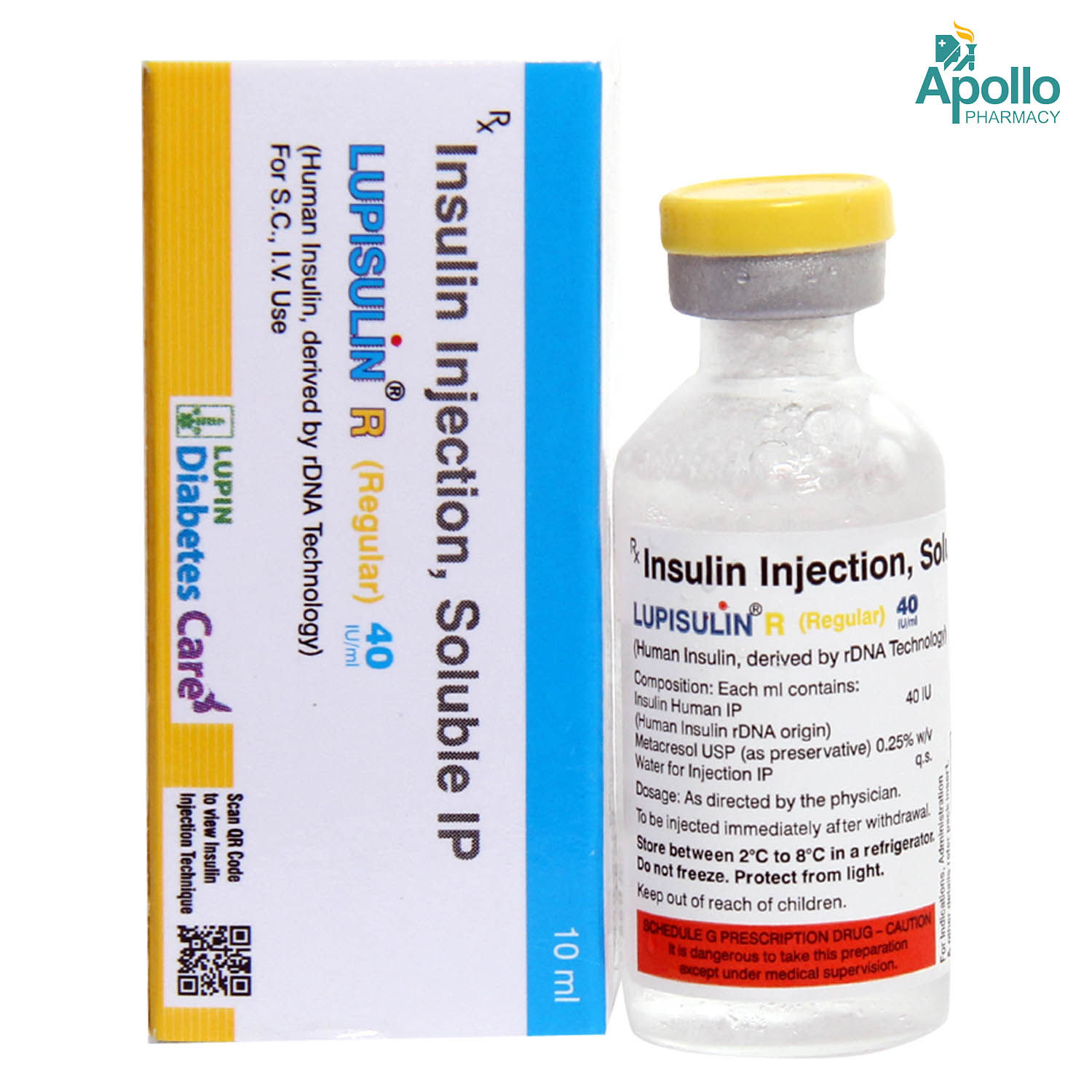 Lupisulin R 40IU/ml Solution for Injection Price, Uses, Side Effects ...