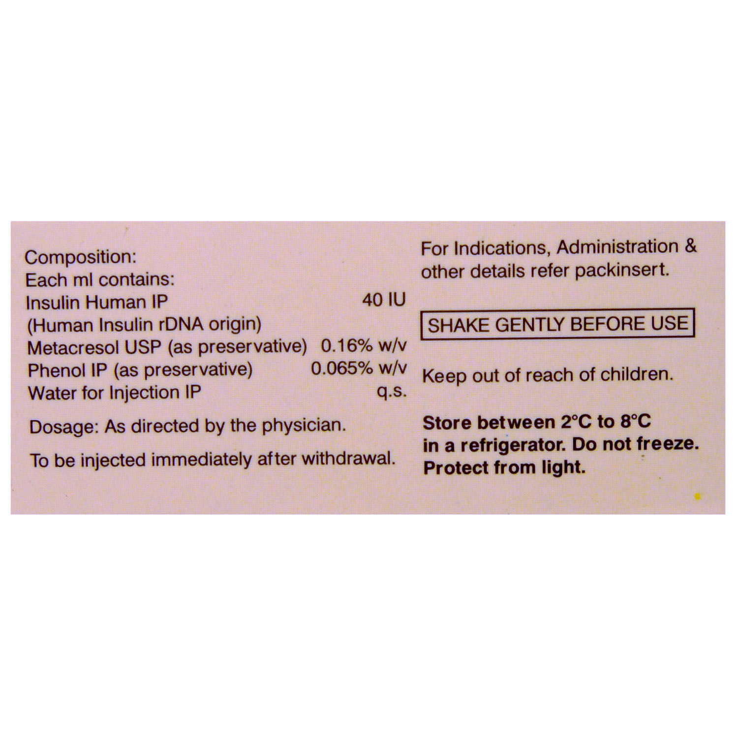 Lupisulin N (NPH) 40IU/ml Injection 10 ml Price, Uses, Side Effects ...