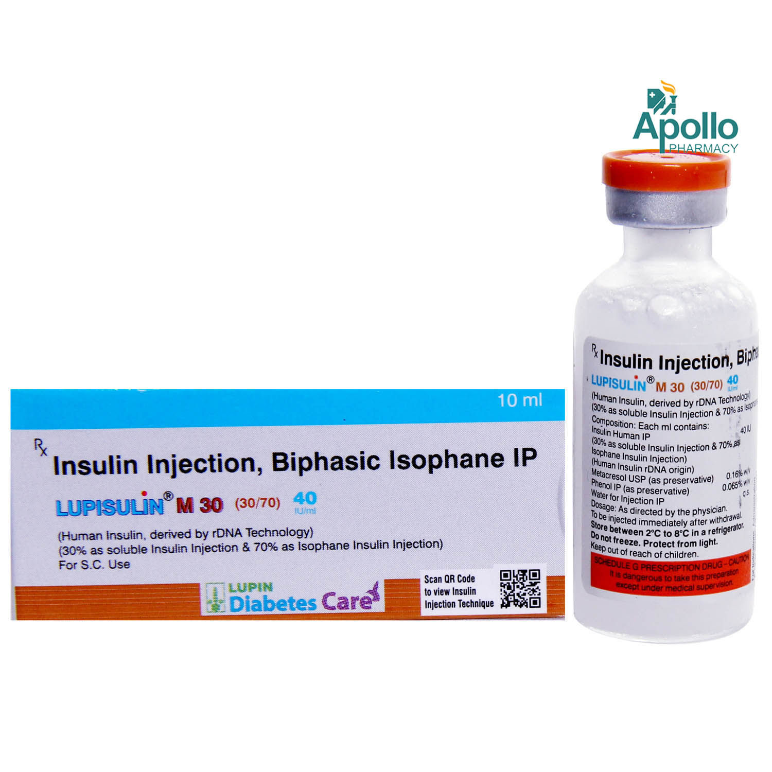 Lupisulin M 30 40IU/ml Injection 10 ml Price, Uses, Side Effects ...