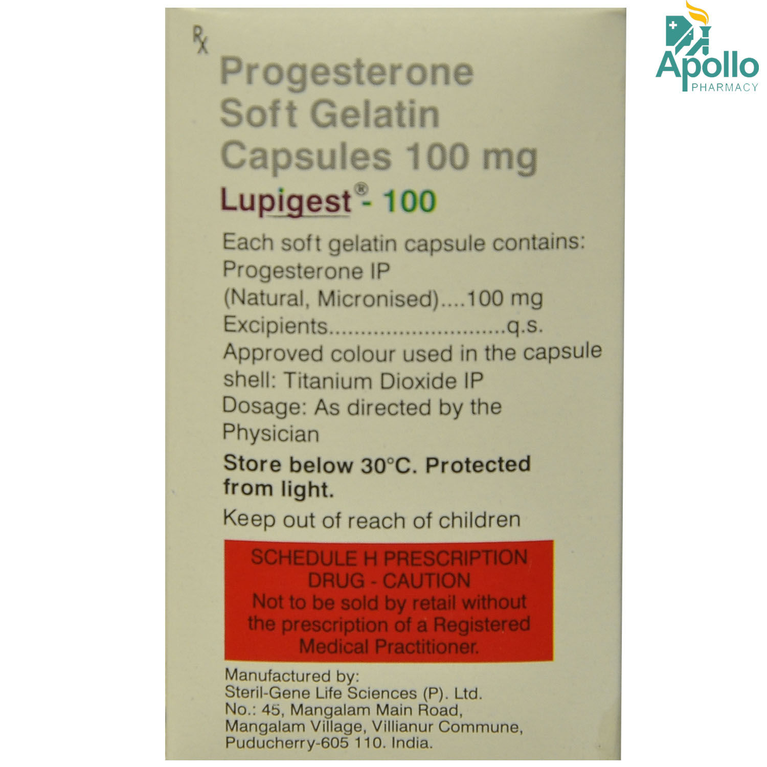 LUPIGEST 100MG TABLET Price, Uses, Side Effects, Composition - Apollo ...