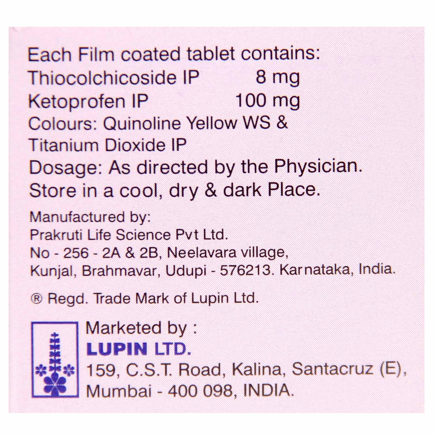 Lupiflex 8 Tablet 10's Price, Uses, Side Effects, Composition - Apollo ...