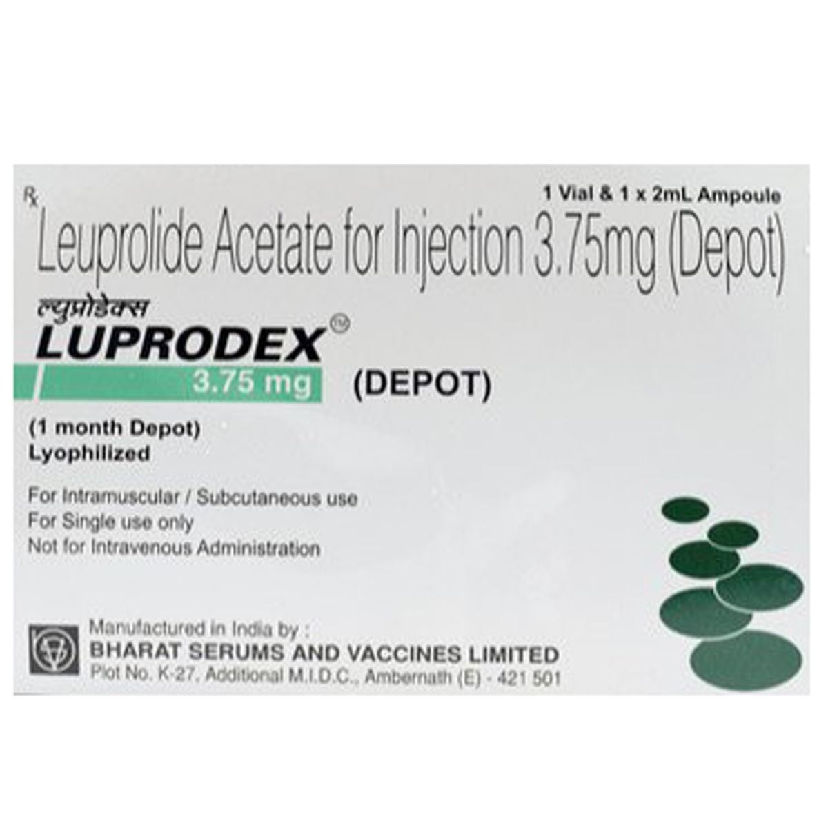 LUPRODEX 3.75MG INJECTION 2ML Price, Uses, Side Effects, Composition ...