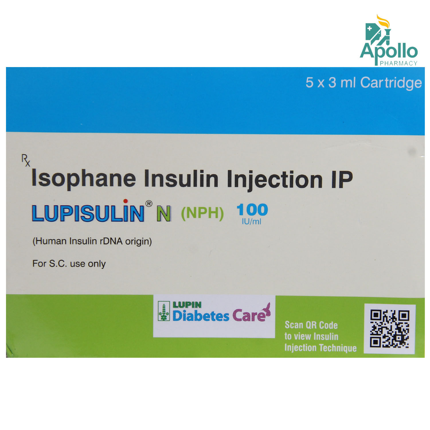 LUPISULIN N 100IU CATRIDGES Price, Uses, Side Effects, Composition ...