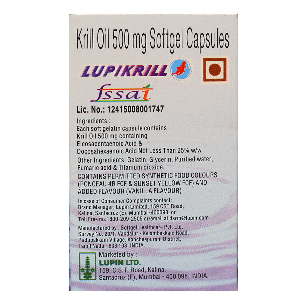 Lupikrill Capsule 10's Price, Uses, Side Effects, Composition - Apollo ...