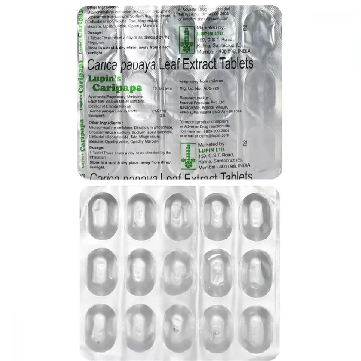 Caripapa, 15 Tablets Price, Uses, Side Effects, Composition - Apollo ...