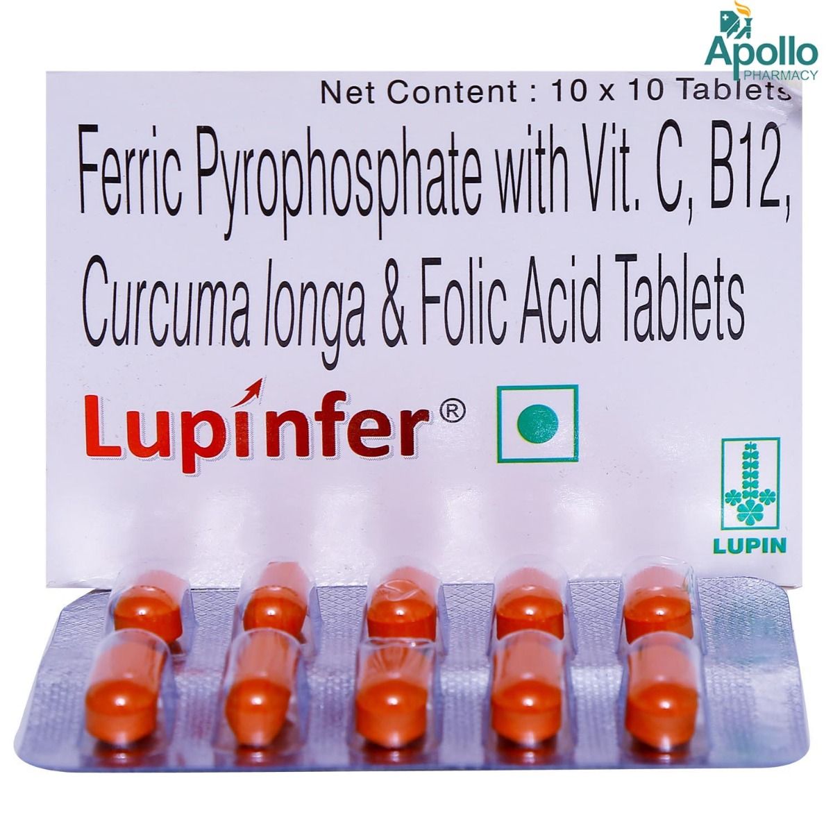 Lupinfer Tablet 10's Price, Uses, Side Effects, Composition - Apollo ...