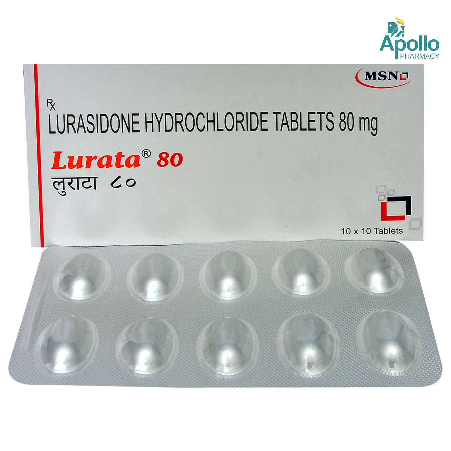 Lurata 80 Tablet 10's Price, Uses, Side Effects, Composition - Apollo ...