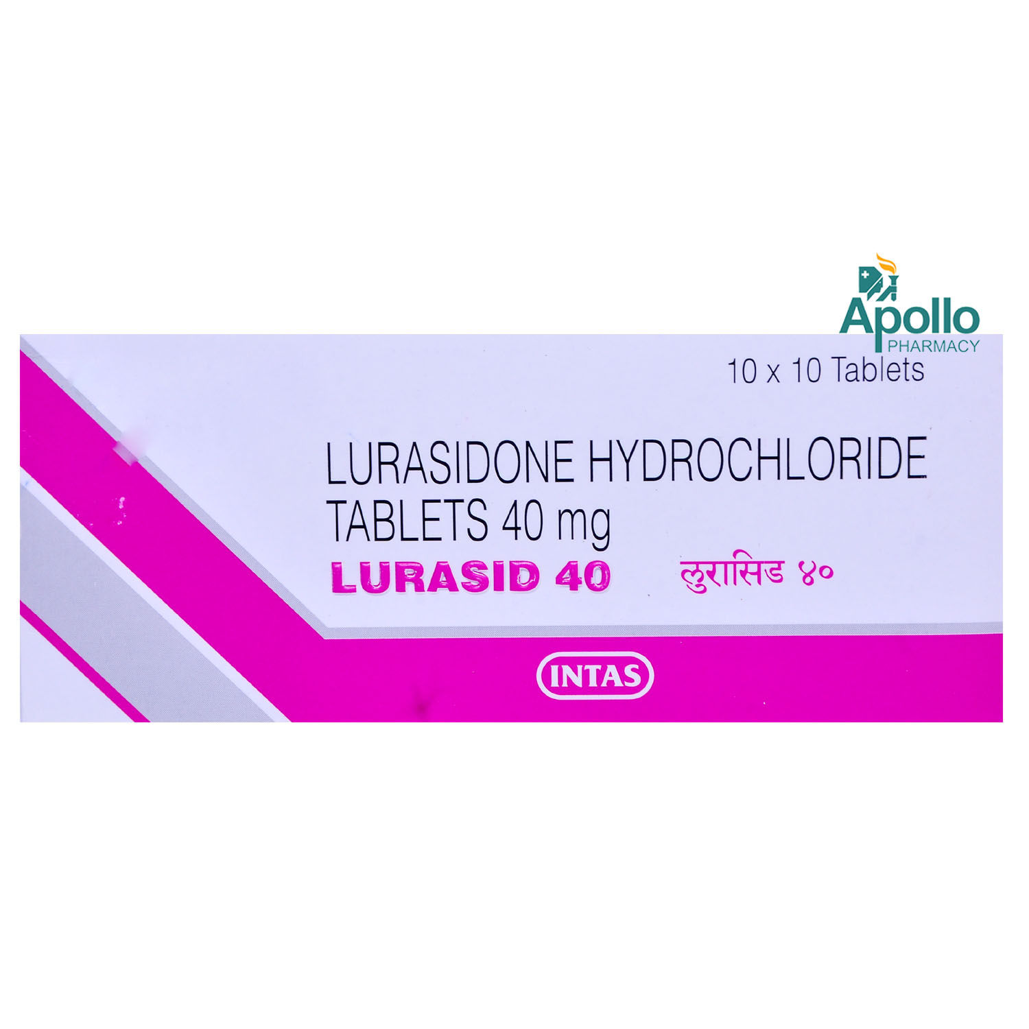 Lurasid 40 Tablet 10's Price, Uses, Side Effects, Composition - Apollo ...