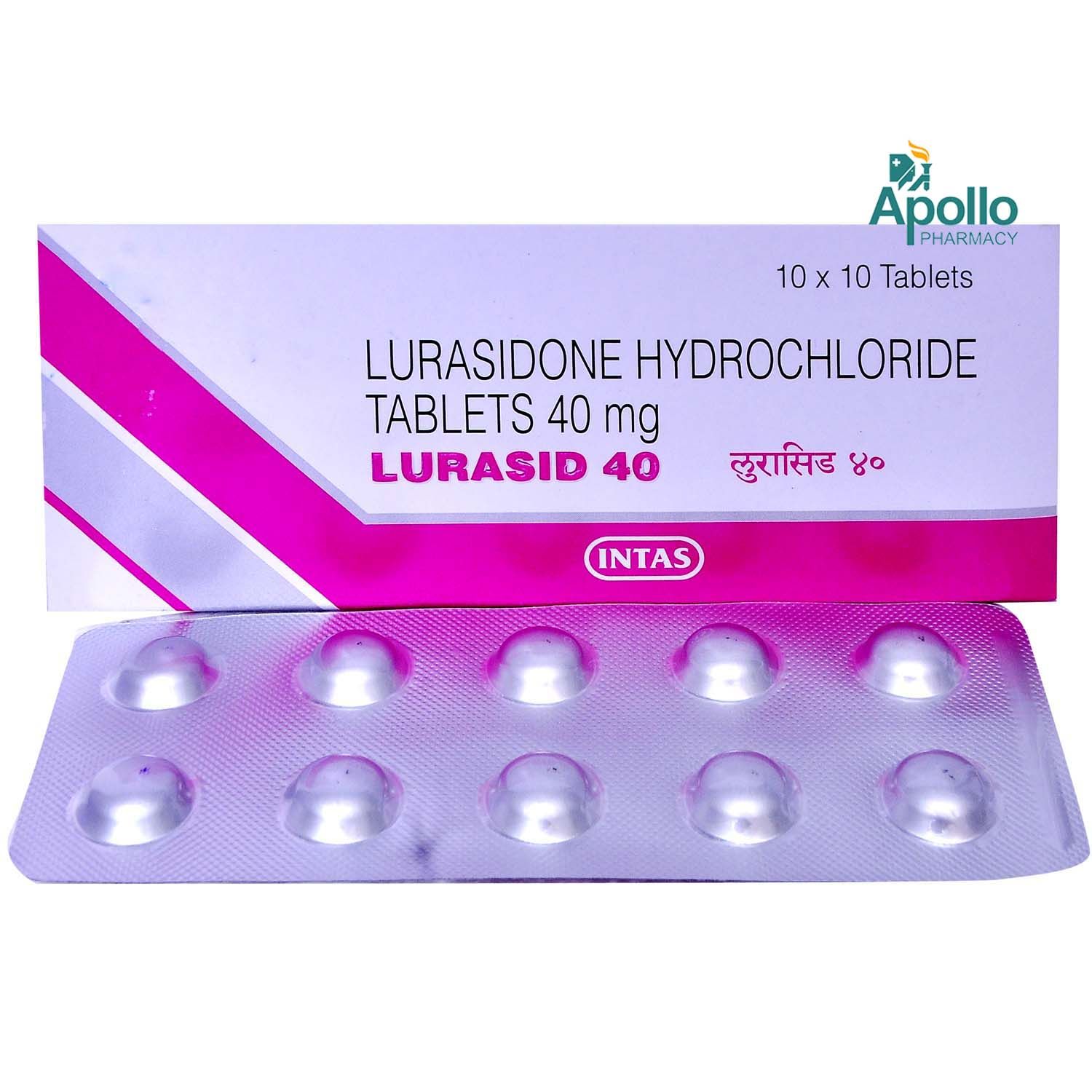 Lurasid 40 Tablet 10's Price, Uses, Side Effects, Composition - Apollo ...
