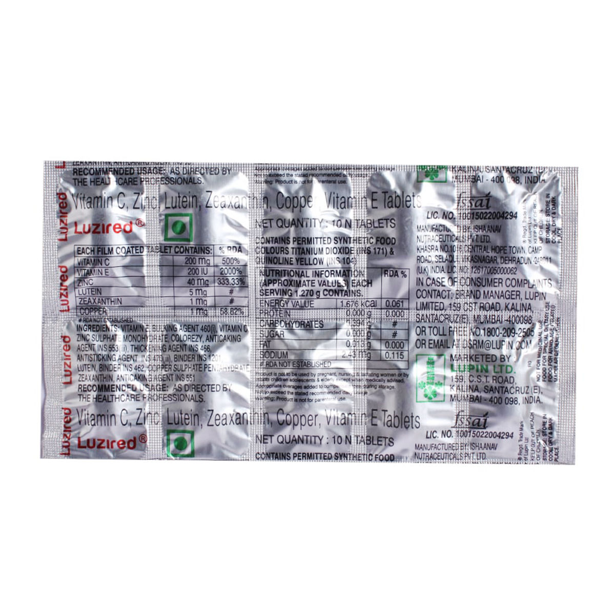 Luzired Tablet 10's Price, Uses, Side Effects, Composition - Apollo ...