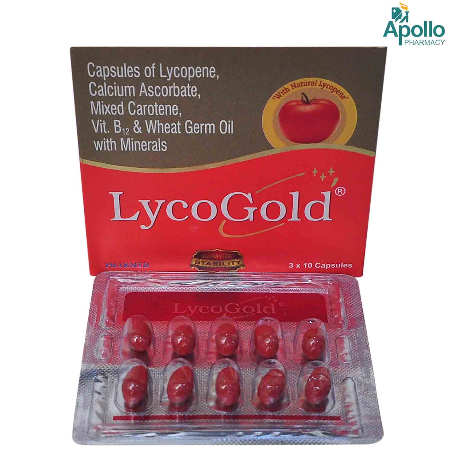 Lycogold Capsule 10's Price, Uses, Side Effects, Composition - Apollo ...