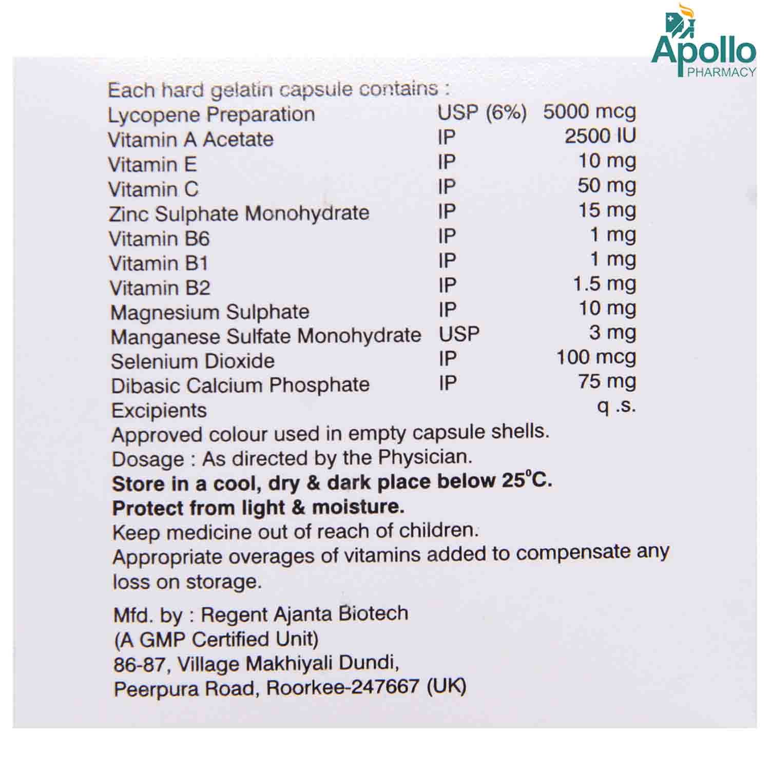 Lyco Vault Capsule 10's Price, Uses, Side Effects, Composition - Apollo ...
