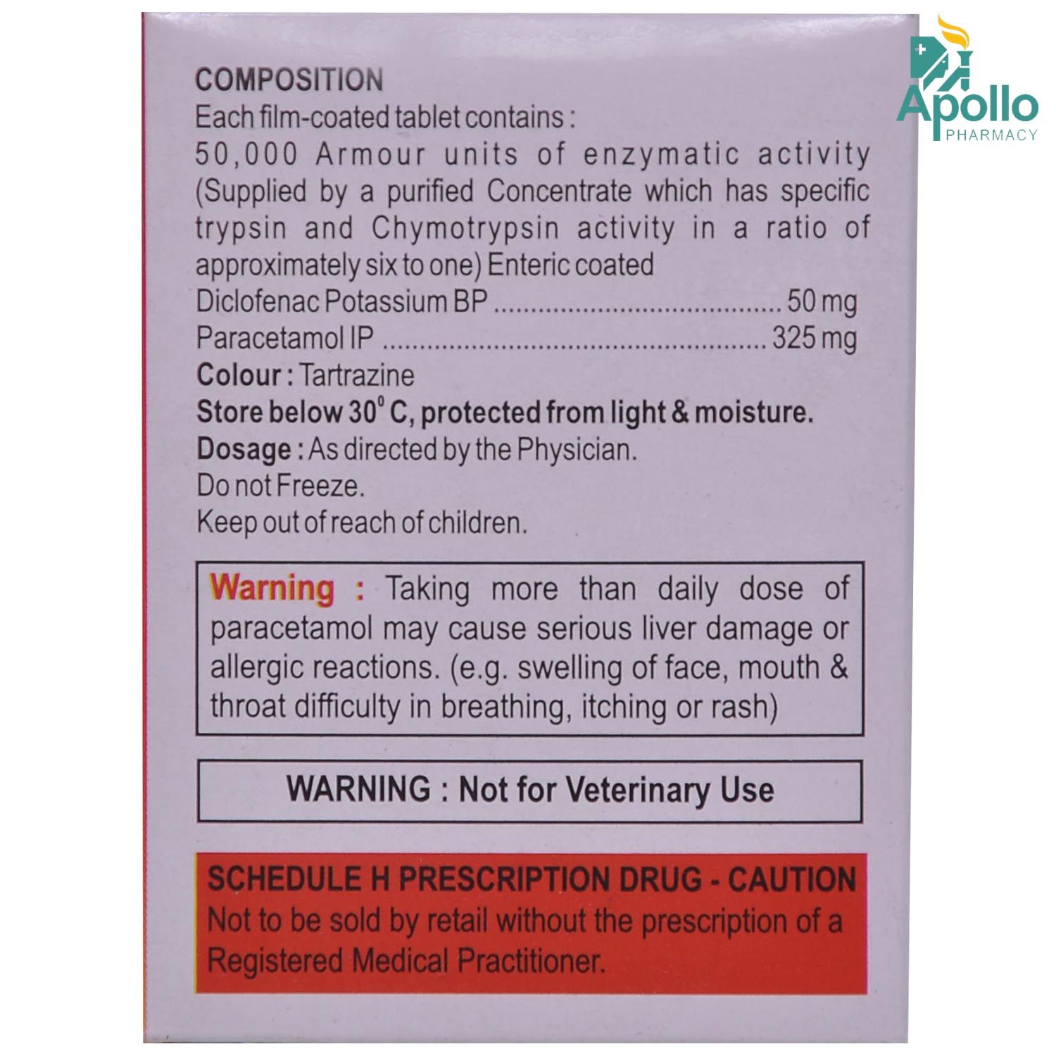 Lysoflam Tablet 10's Price, Uses, Side Effects, Composition - Apollo ...