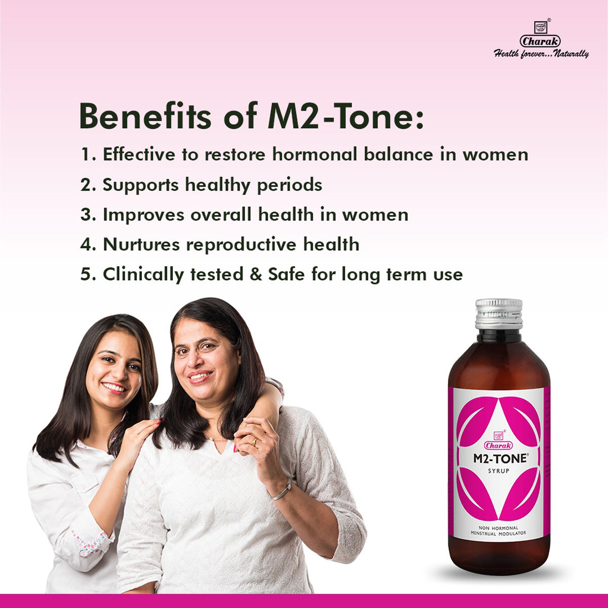 Charak M2-Tone Syrup, 200 ml Price, Uses, Side Effects, Composition ...