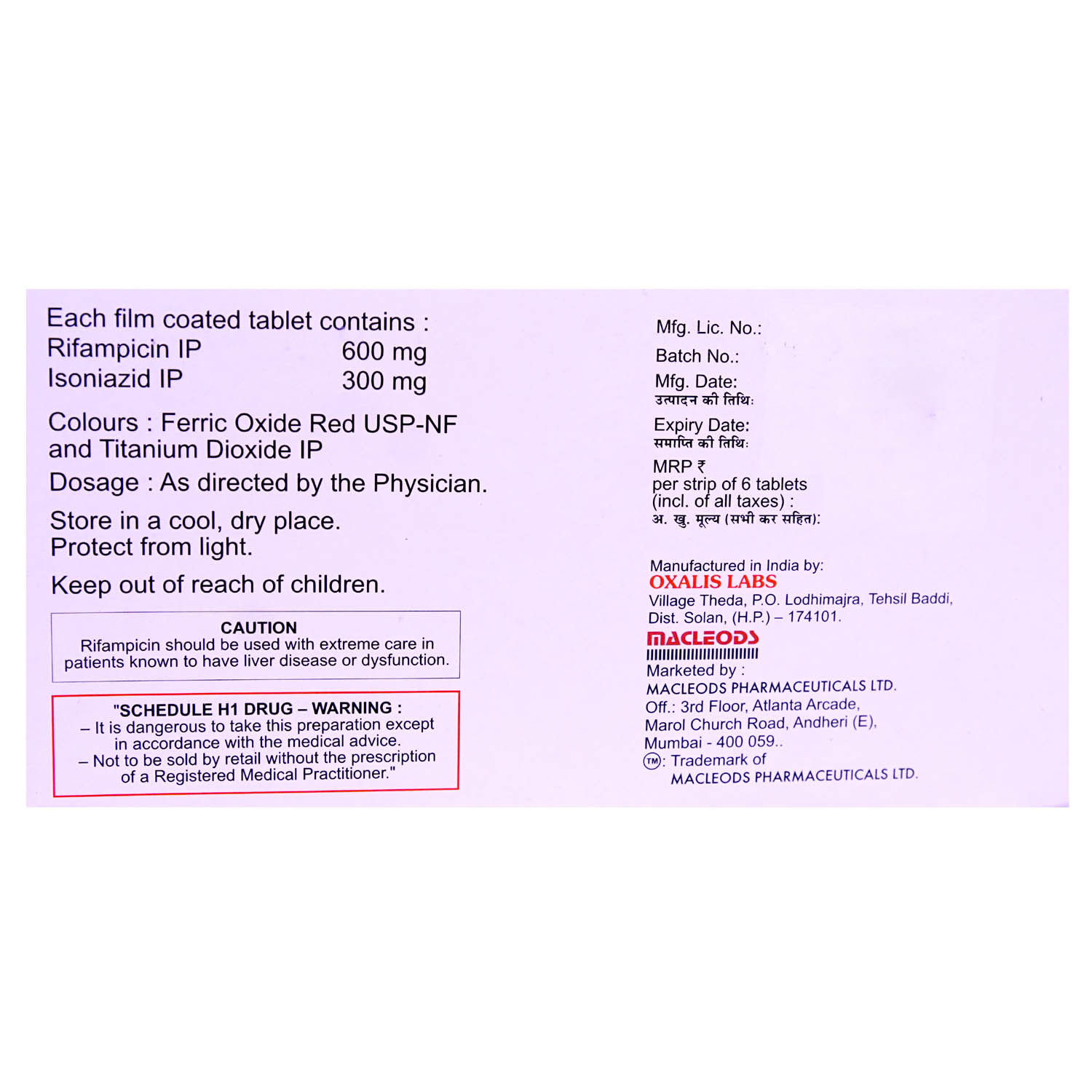 Macox Plus 600 Tablet 6's Price, Uses, Side Effects, Composition ...