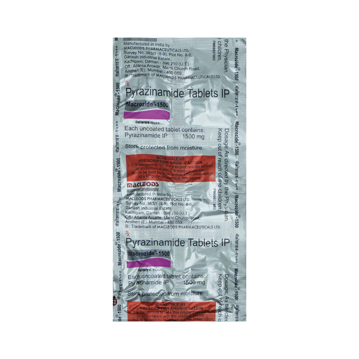 Macrozide 1500mg Tablet 6's Price, Uses, Side Effects, Composition ...
