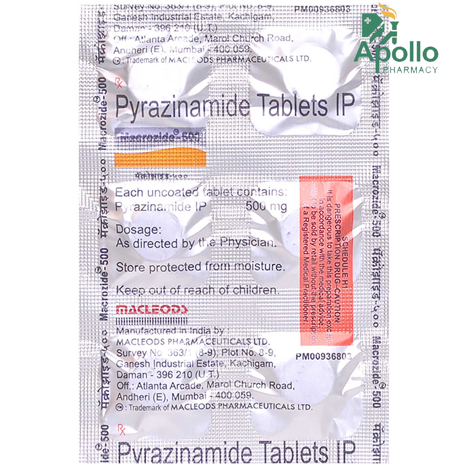 Macrozide-500 Tablet 6's Price, Uses, Side Effects, Composition ...