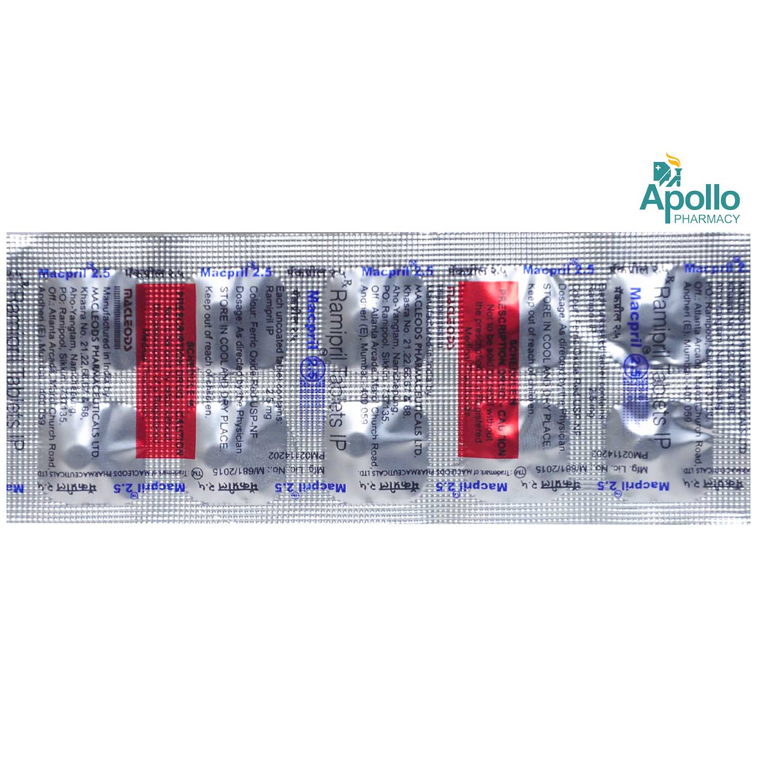 Macpril 2.5 Tablet 10's Price, Uses, Side Effects, Composition - Apollo ...