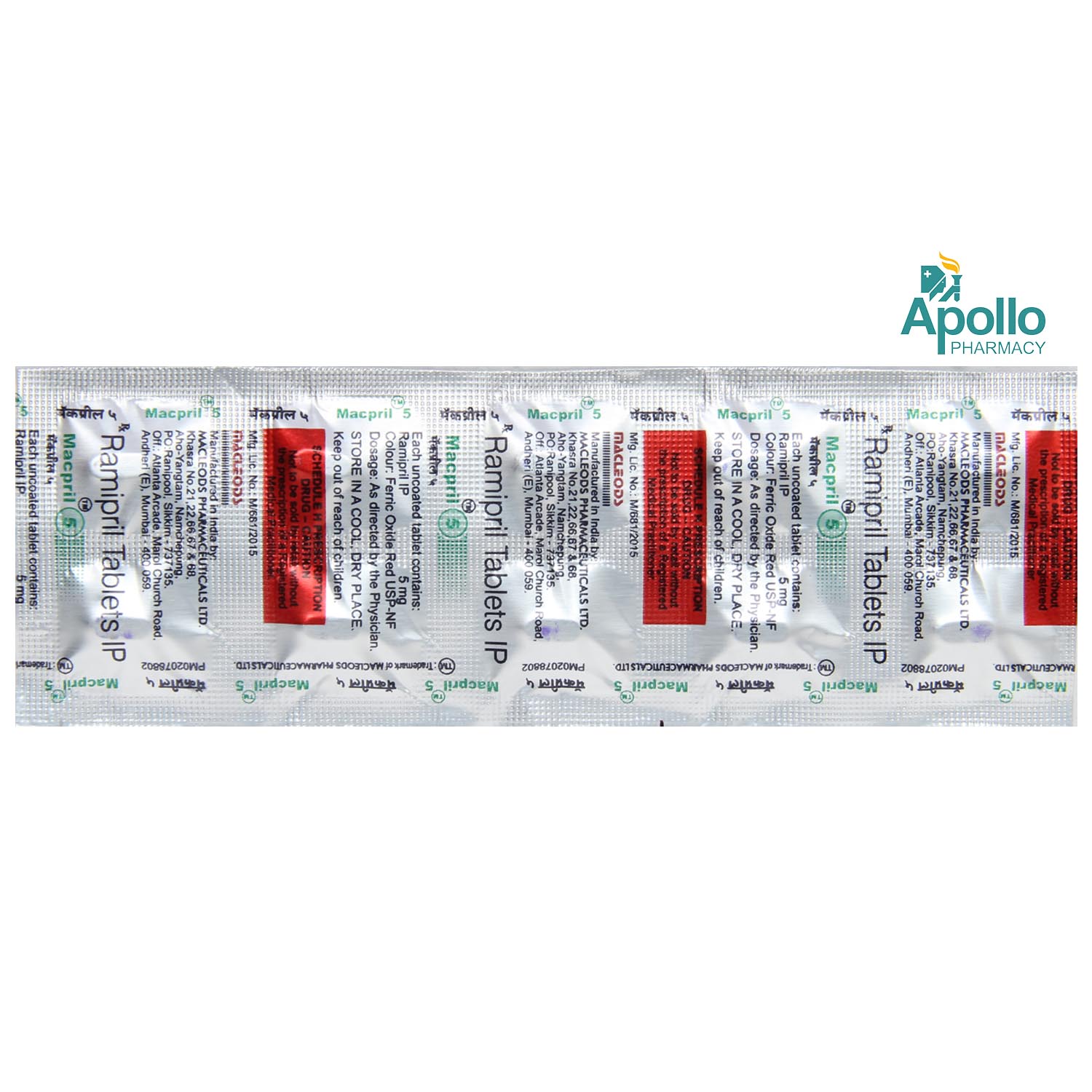 Macpril 5 Tablet 10's Price, Uses, Side Effects, Composition - Apollo ...