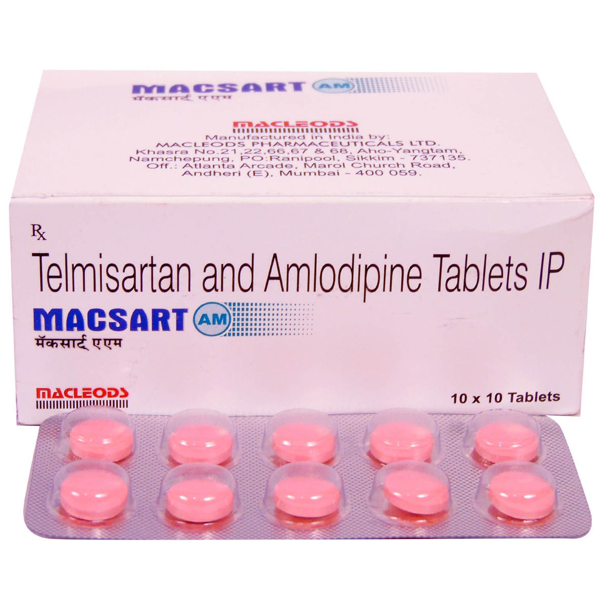 Macsart AM Tablet 10's Price, Uses, Side Effects, Composition - Apollo ...