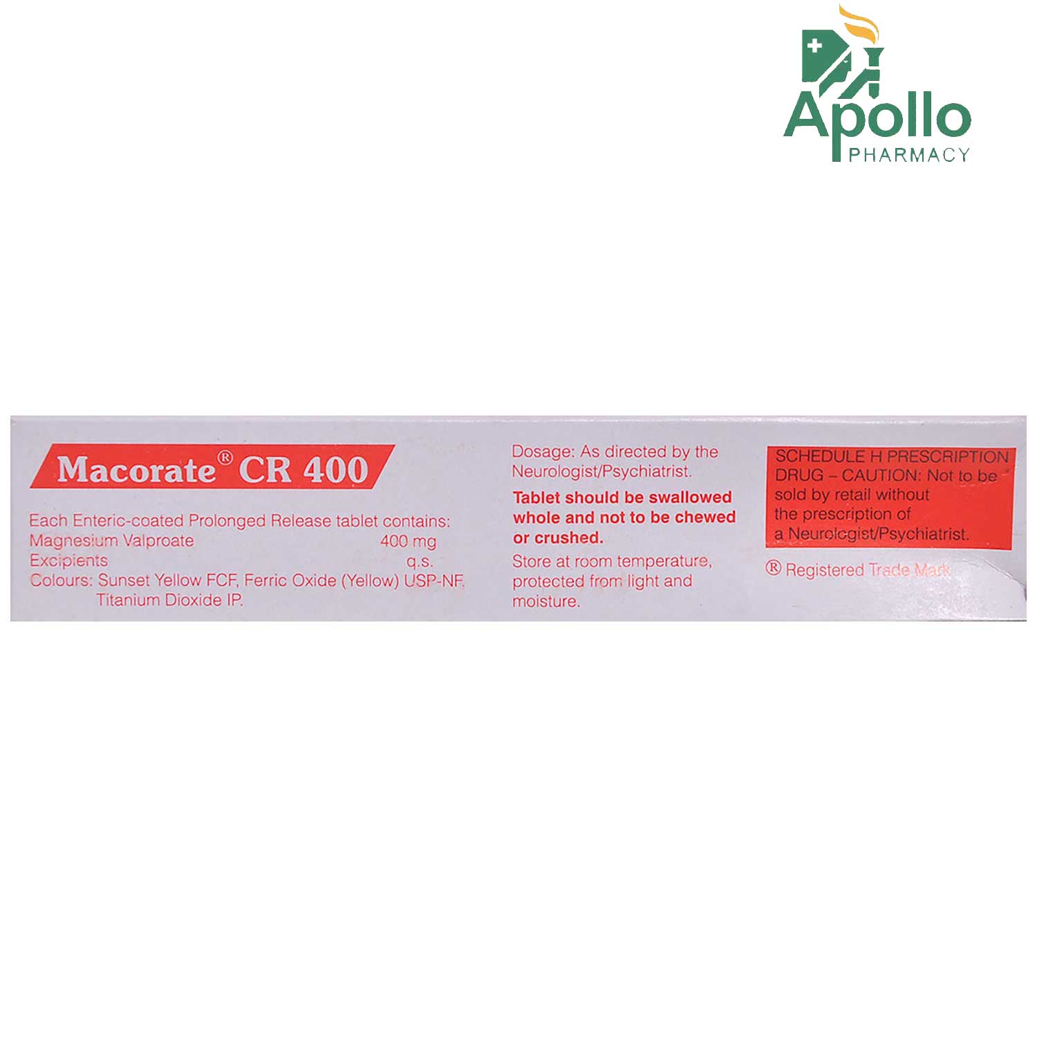 MACORATE CR 400MG TABLET Price, Uses, Side Effects, Composition ...