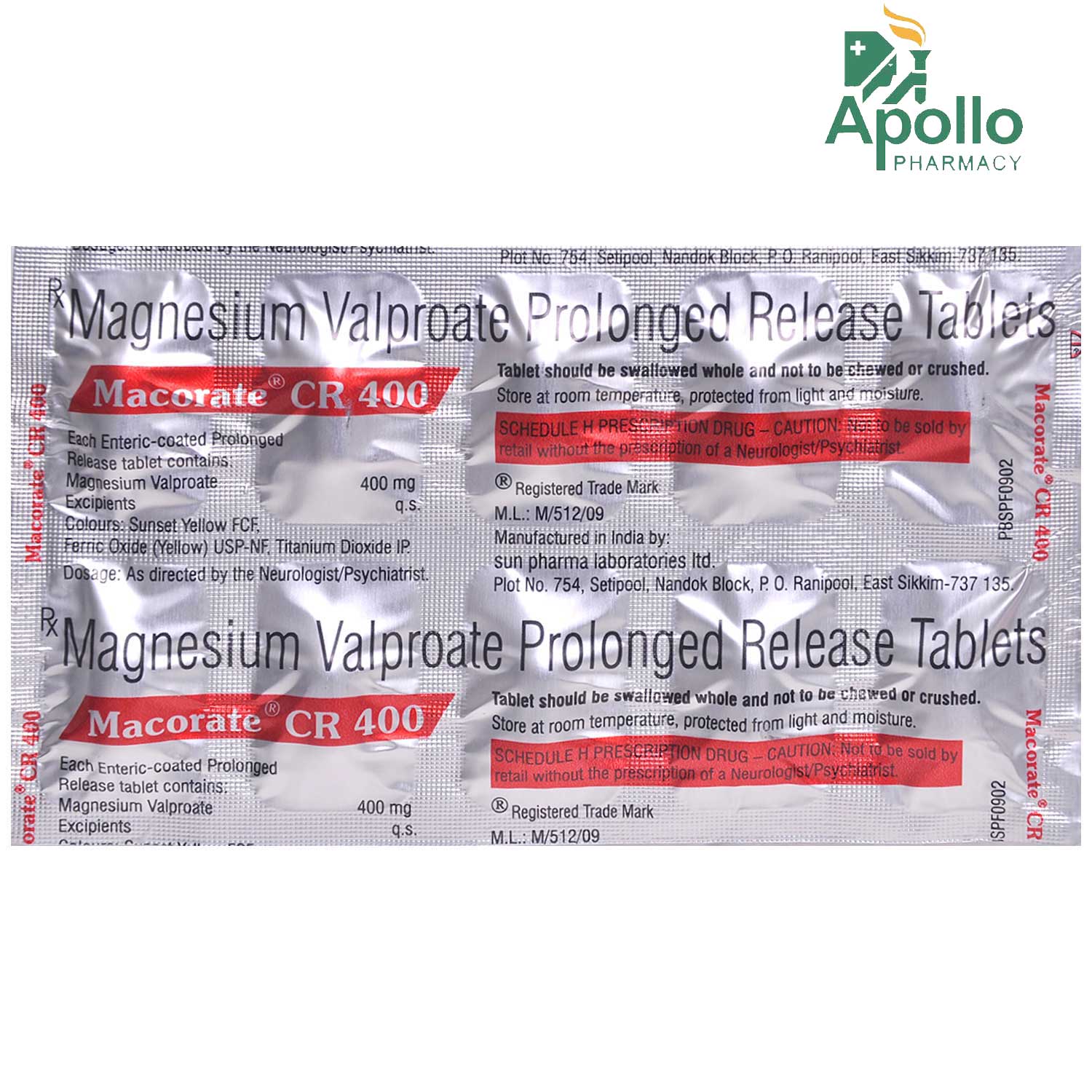 MACORATE CR 400MG TABLET Price, Uses, Side Effects, Composition ...