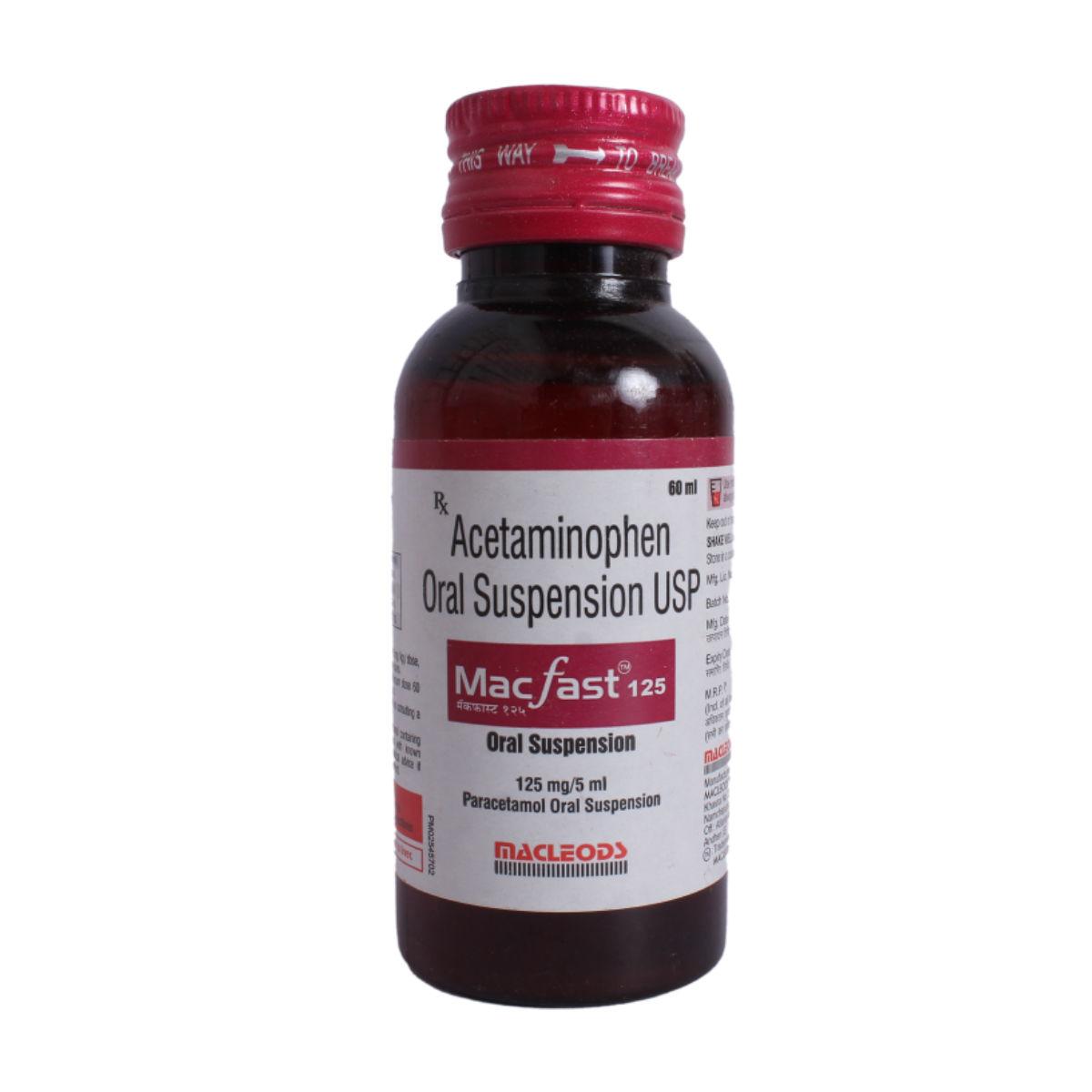 Macfast 125 mg Syrup 60 ml Price, Uses, Side Effects, Composition ...