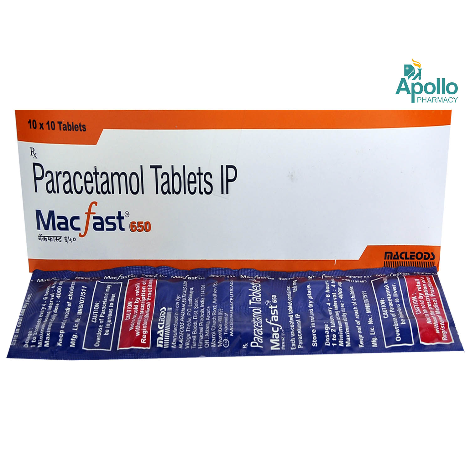 Macfast 650 Tablet 10's Price, Uses, Side Effects, Composition - Apollo ...