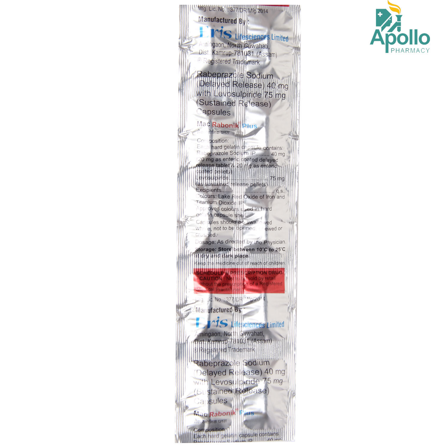 Mac Rabonik Plus Capsule 10's Price, Uses, Side Effects, Composition ...