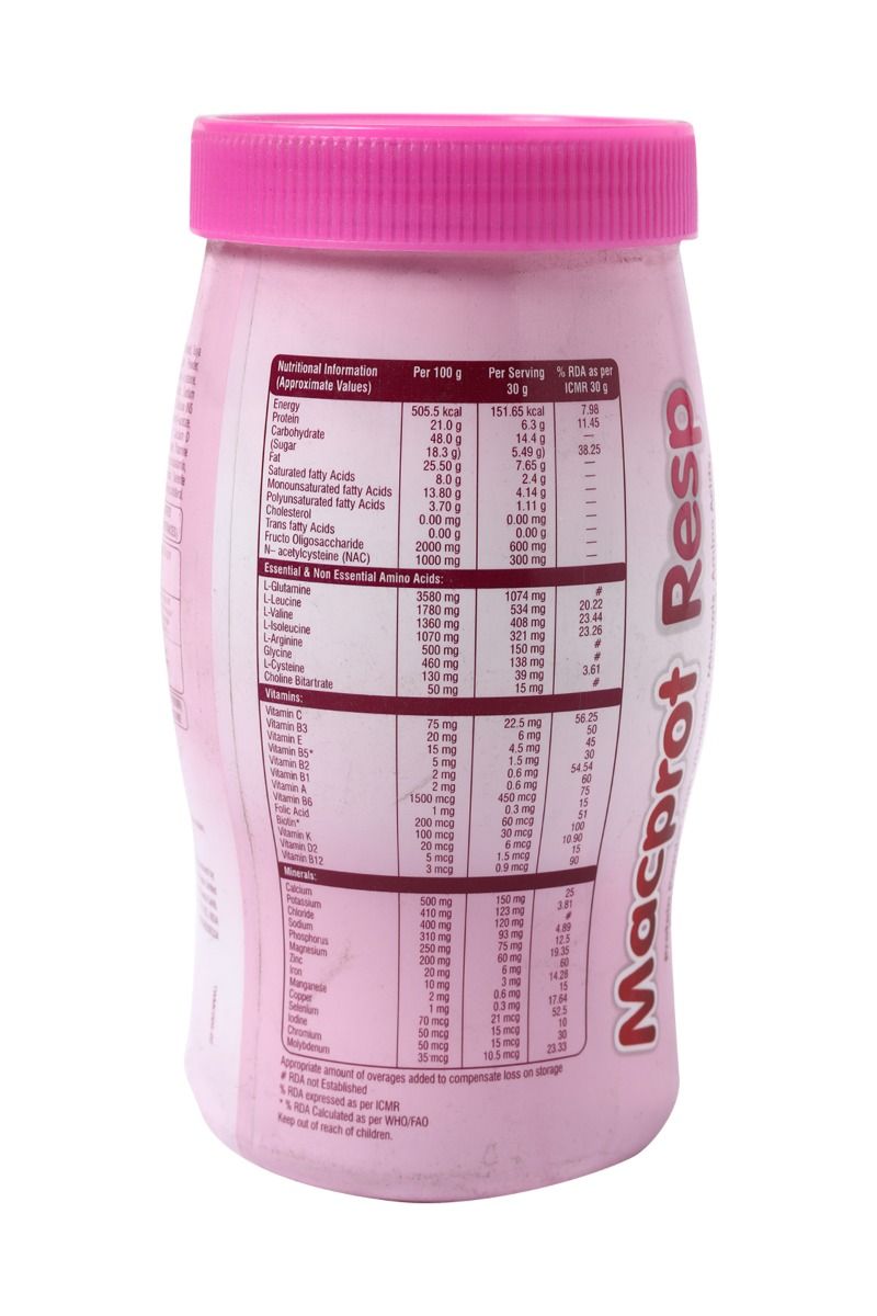 Macprot Resp Strawberry Flavour Powder 200 gm Price, Uses, Side Effects ...