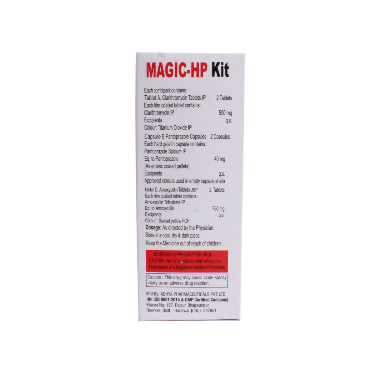 Magic Hp Kit Tablet 1's Price, Uses, Side Effects, Composition - Apollo ...