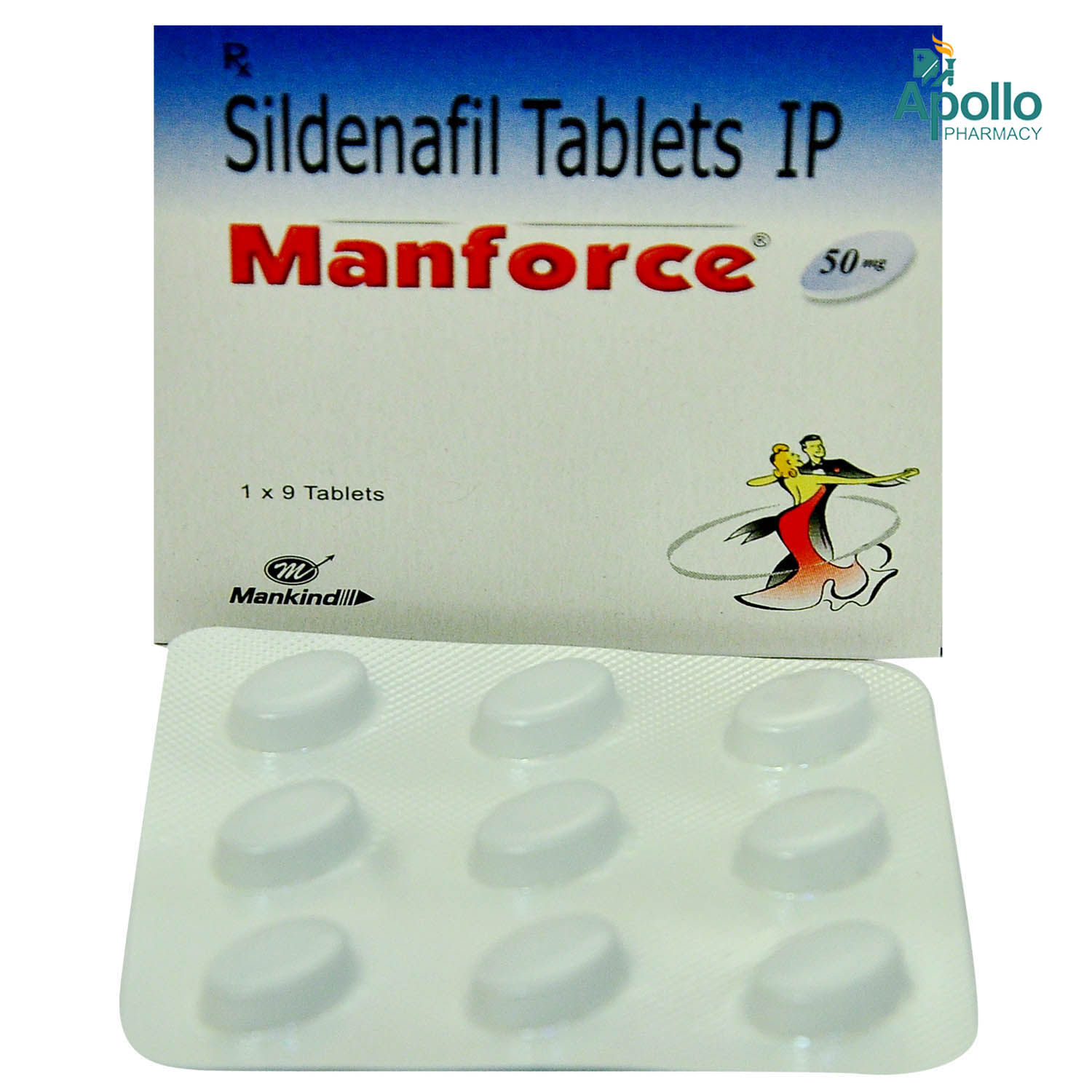 Manforce 50 Tablet 9's Price, Uses, Side Effects, Composition - Apollo ...