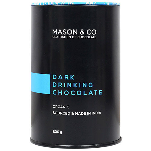 Mason & Co Organic Drinking Chocolate Flavoured Powder, 200 gm Tin ...
