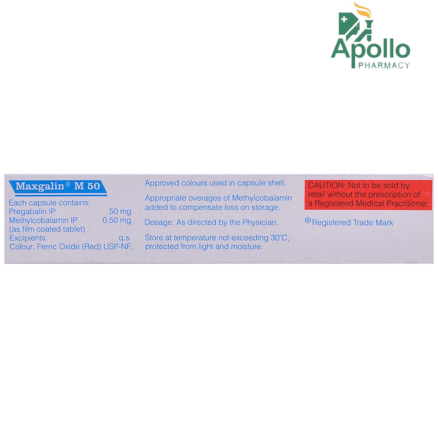 Maxgalin M 50 Tablet 10's Price, Uses, Side Effects, Composition ...