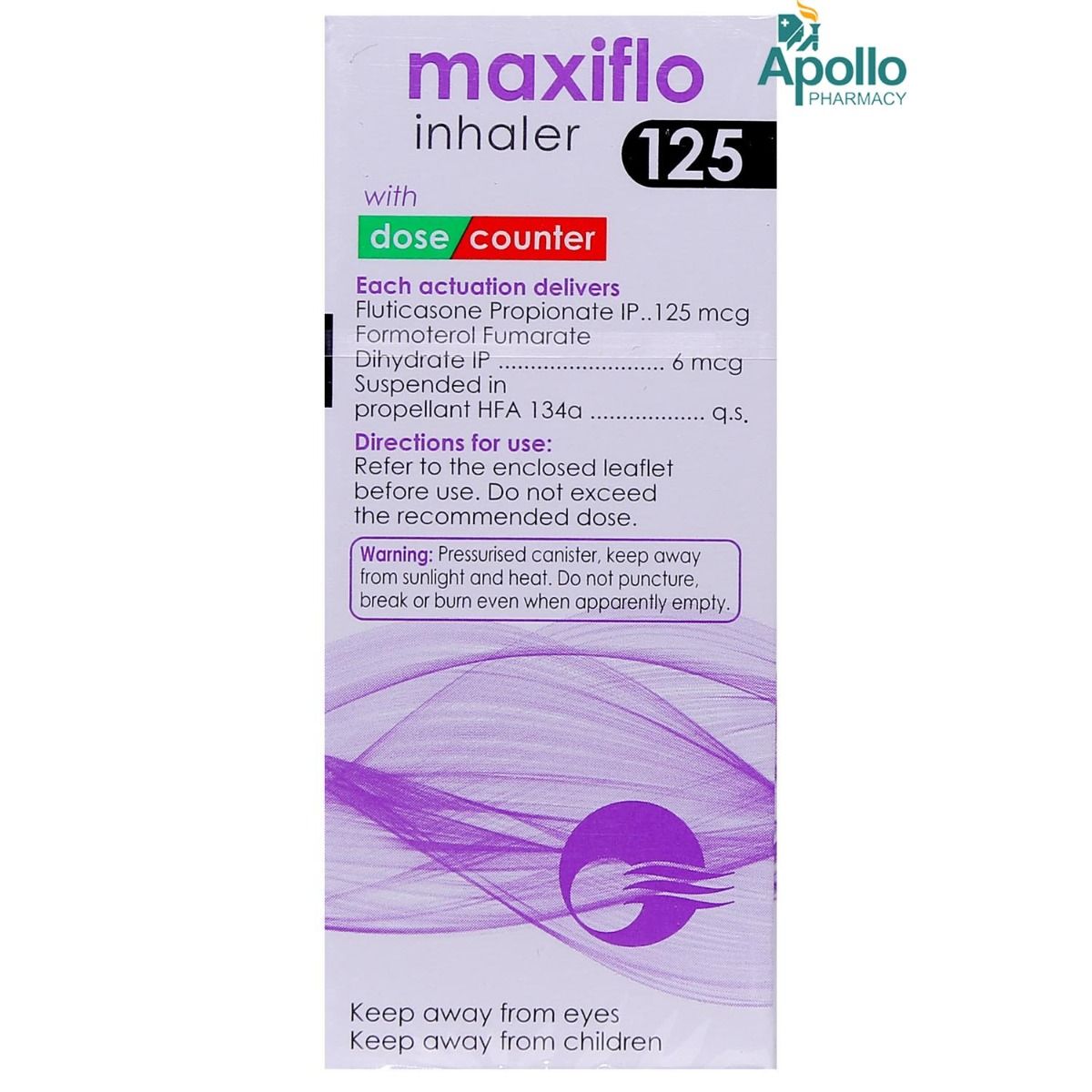 Maxiflo 125 Inhaler 120 mdi Price, Uses, Side Effects, Composition ...