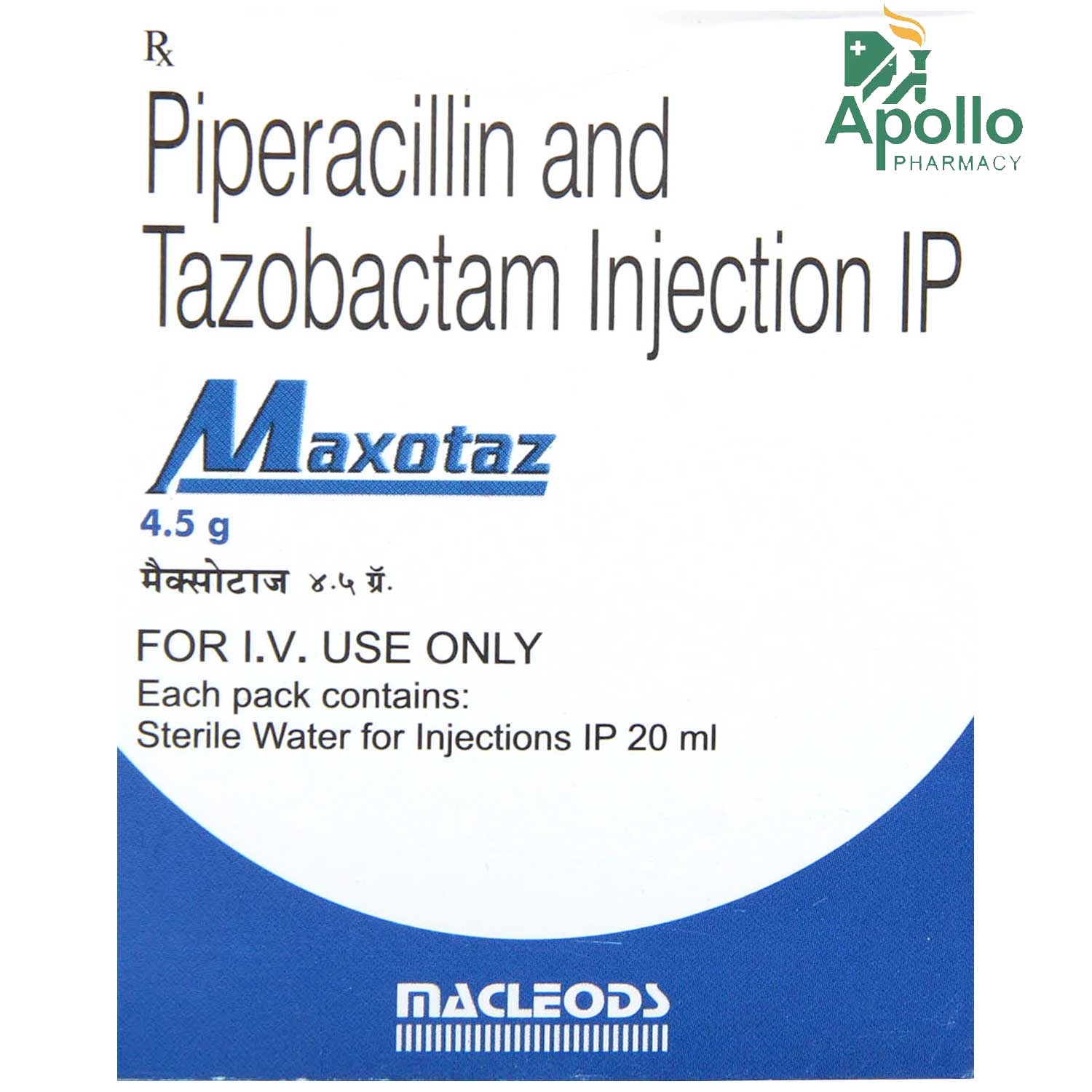 Maxotaz 4.5gm Injection 1's Price, Uses, Side Effects, Composition ...